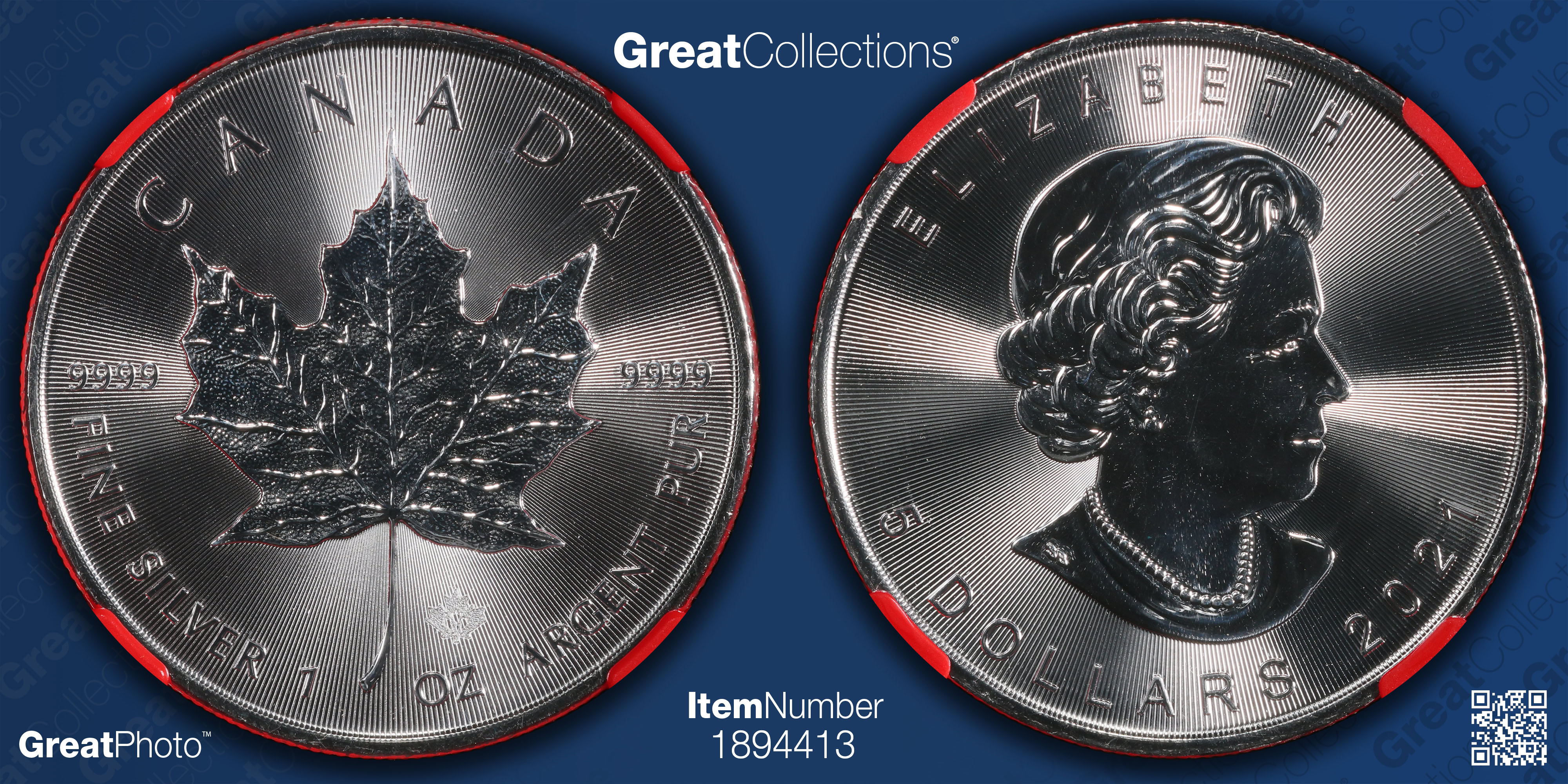 Canada 2021 Silver $5 Maple Leaf KM-1601 First Releases NGC MS-70 (Red ...