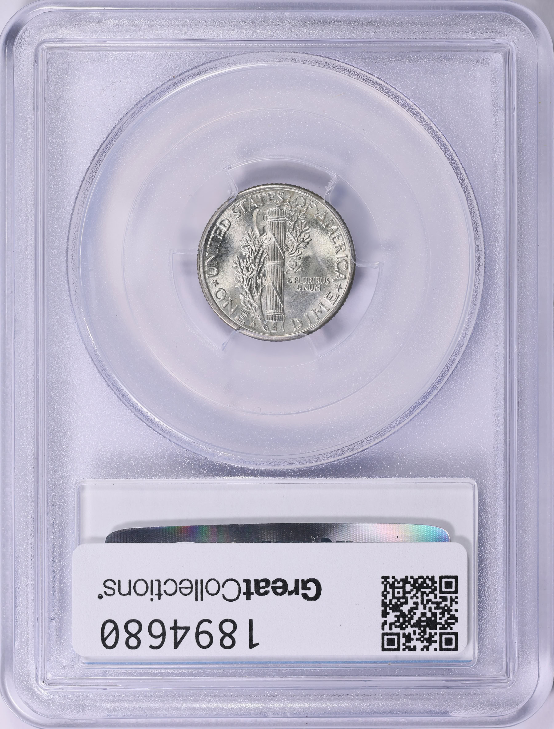 1940-D Mercury Dime PCGS MS-66 FB (Item 1894680) | GreatCollections ...