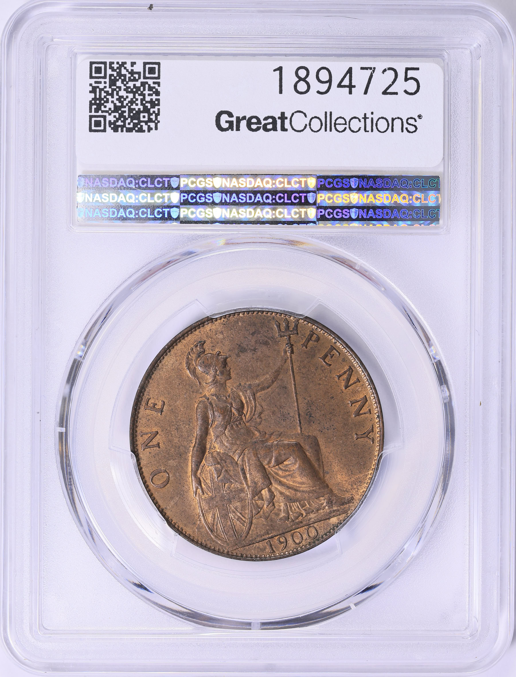 Great Britain 1900 Penny KM-790 PCGS MS-64 RB (Item 1894725 ...