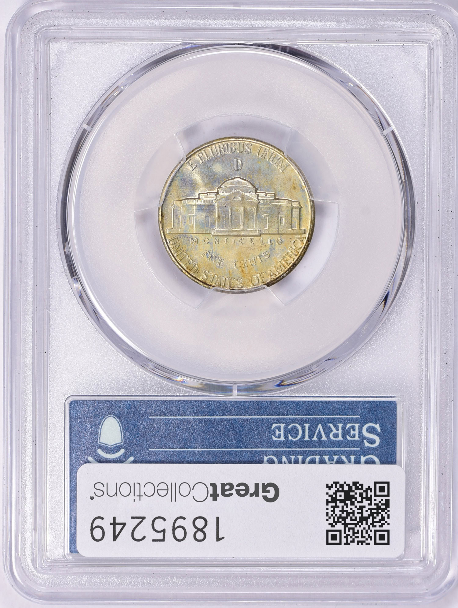 1943-D Jefferson Nickel PCGS MS-66 FS (OGH 35th Anniversary Label ...