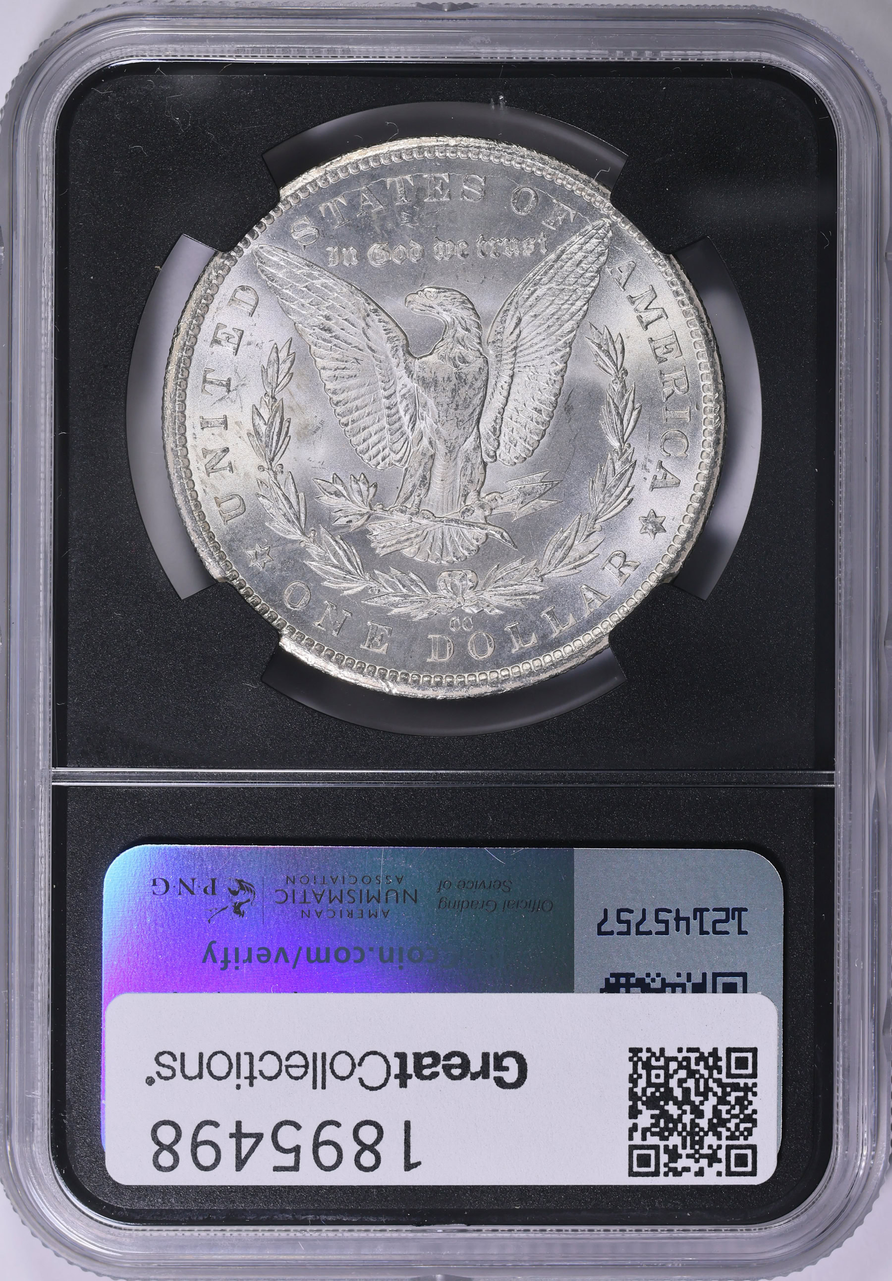 1883-CC Morgan Silver Dollar GSA Hoard NGC MS-63 (VaultBox Series x) (Item 1895498 ...