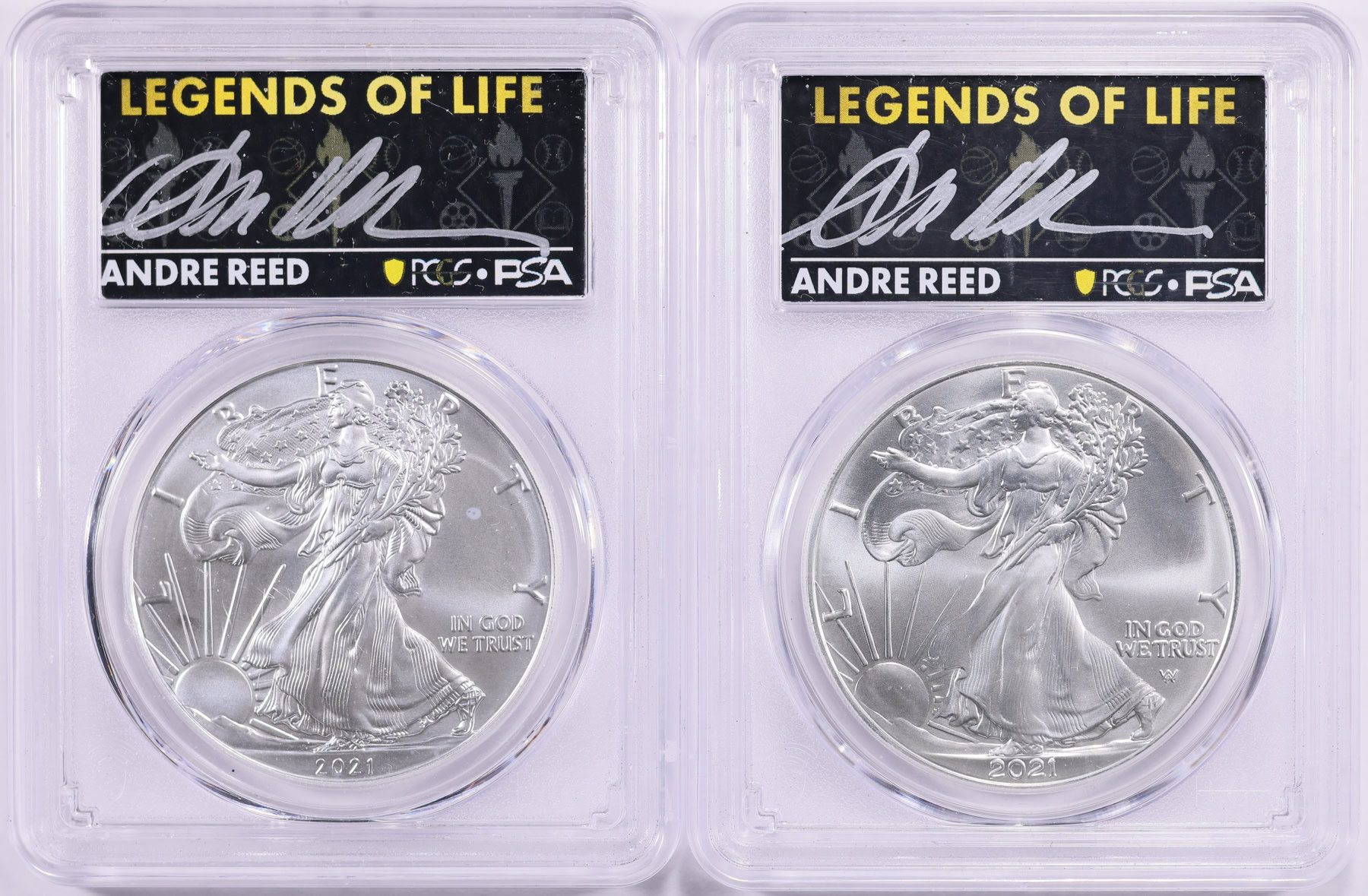 2021 $1 Silver Eagle Type 1 Last Day of Production and Type 2 First ...