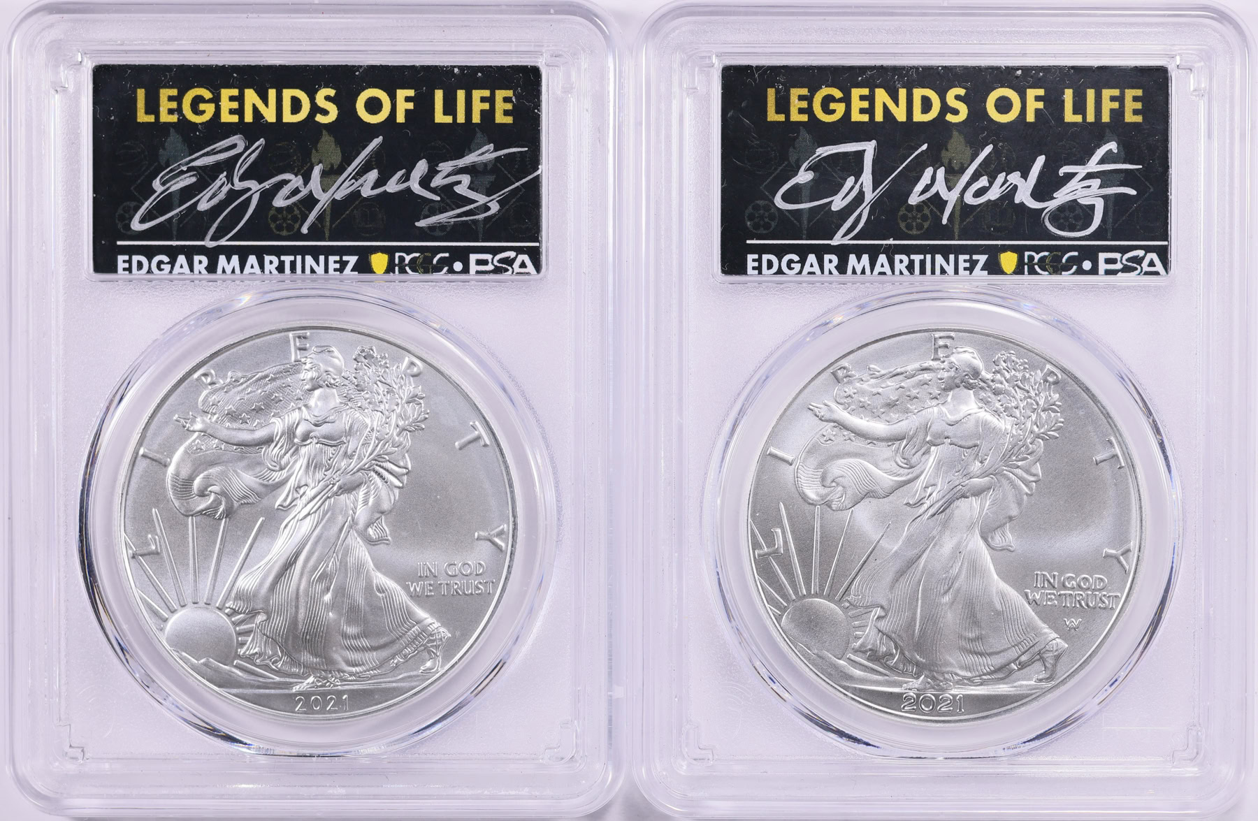 2021 $1 Silver Eagle Type 1 Last Day of Production and Type 2 First ...