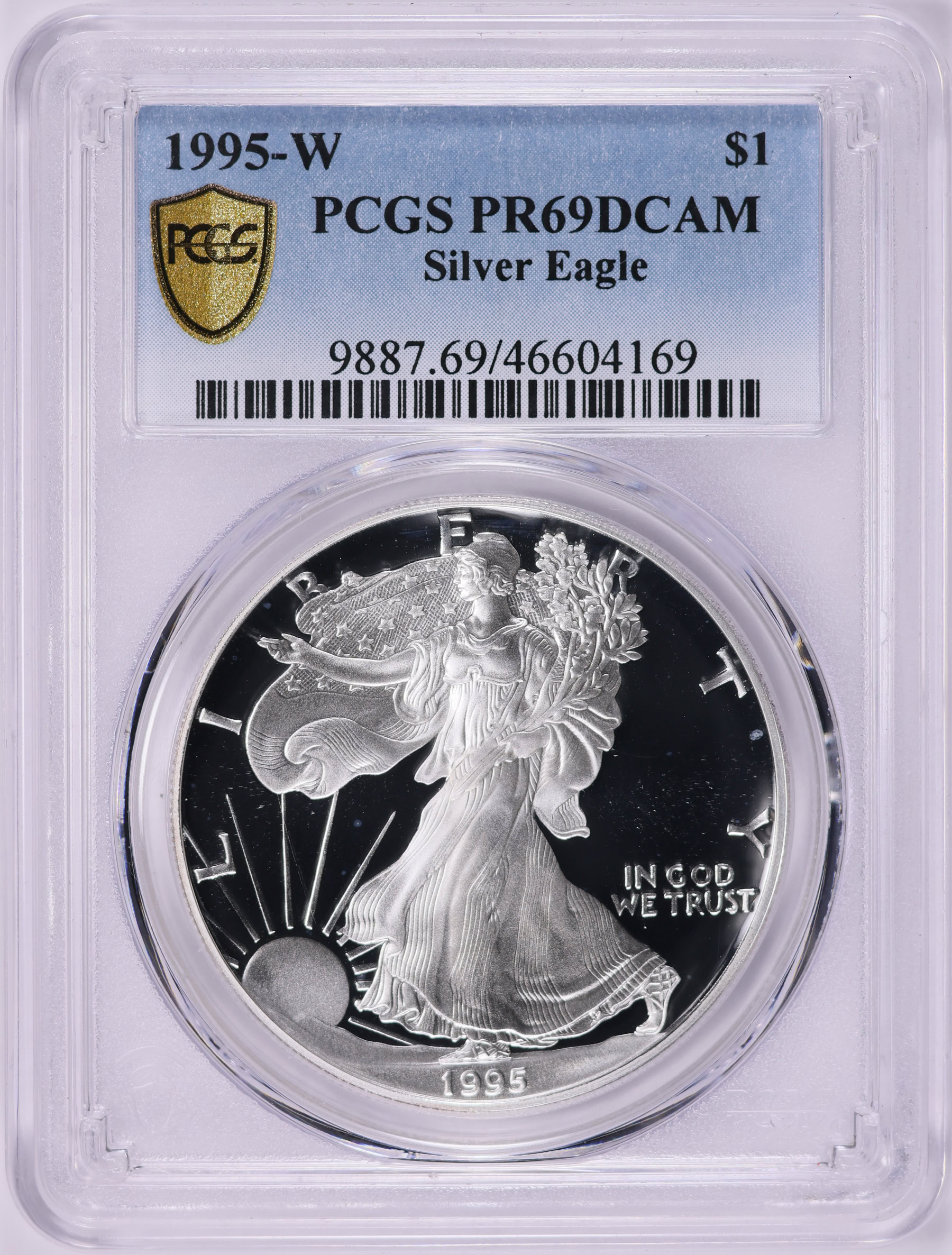1995-W $1 Silver Eagle PCGS Proof-69 DCAM (Item 1895813 ...