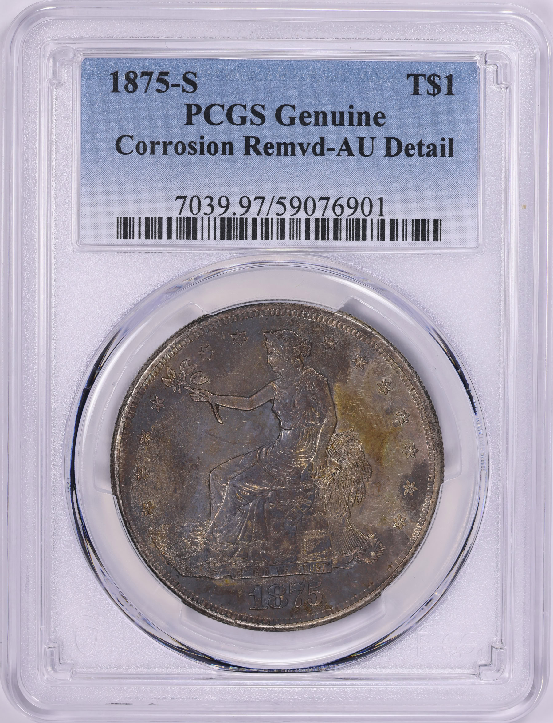 1875-S Trade Silver Dollar PCGS Genuine AU Details (Item 1895846 ...