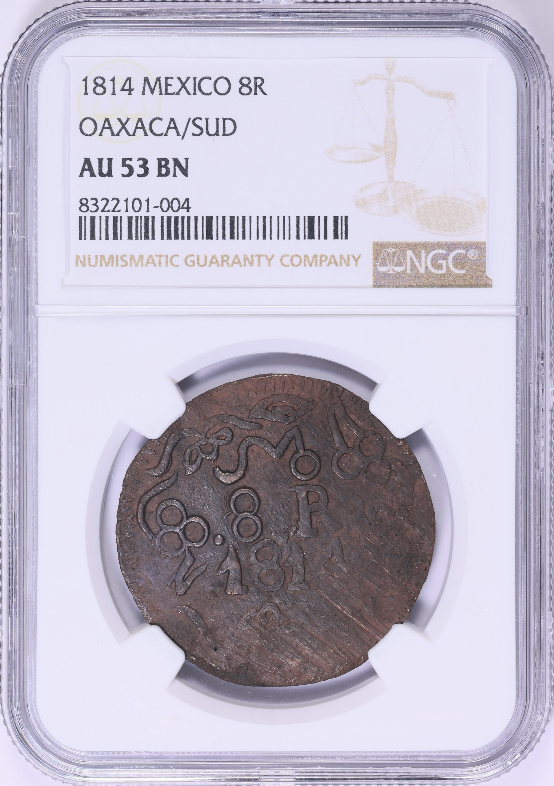 Mexico - Oaxaca 1814 8 Reales SUD KM-234 NGC AU-53 BN (Item 1896617 ...