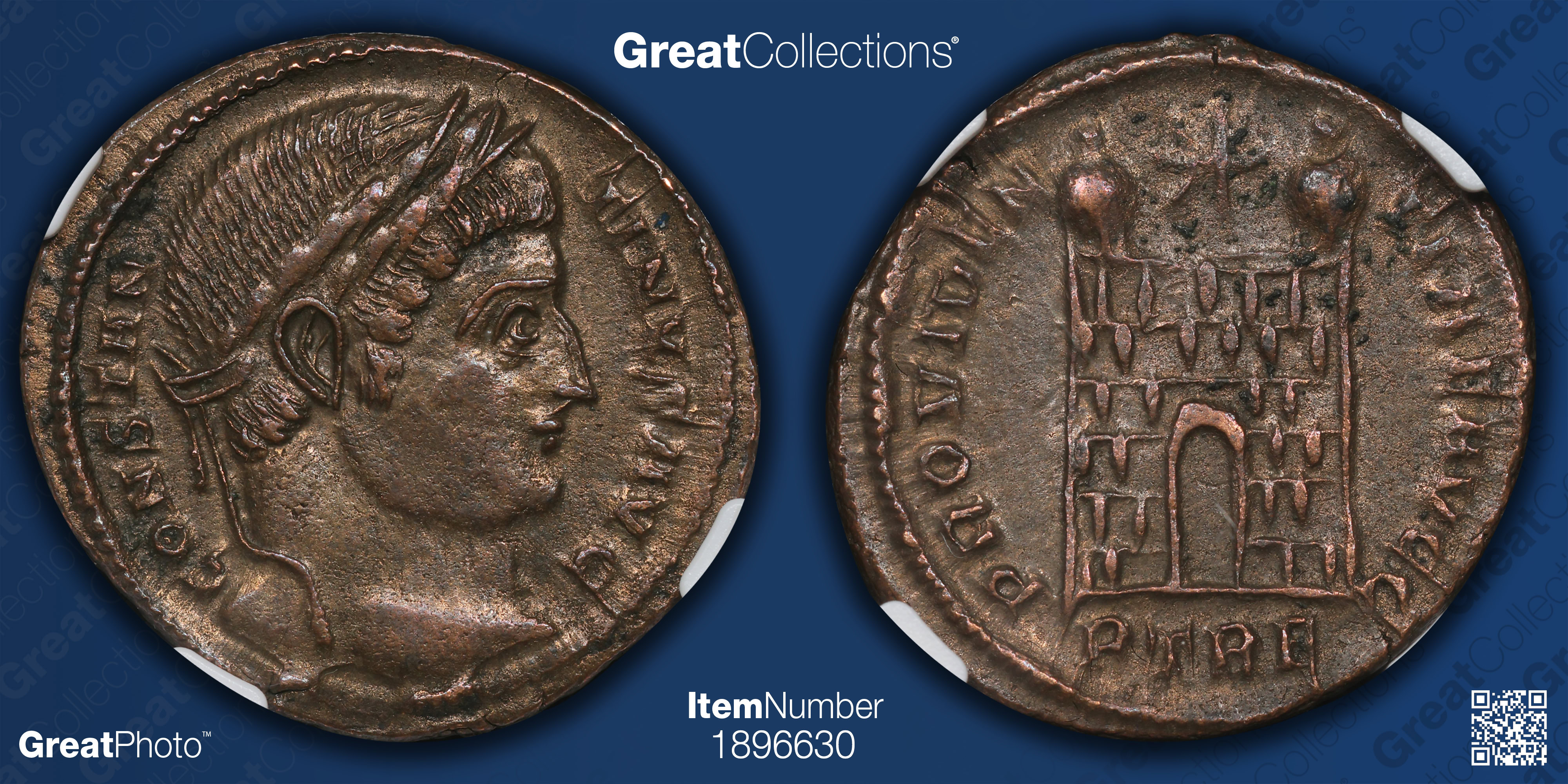 Ancient Roman Empire, Constantine I (A.D. 307-337) c.A.D. 327-328 AE3 ...