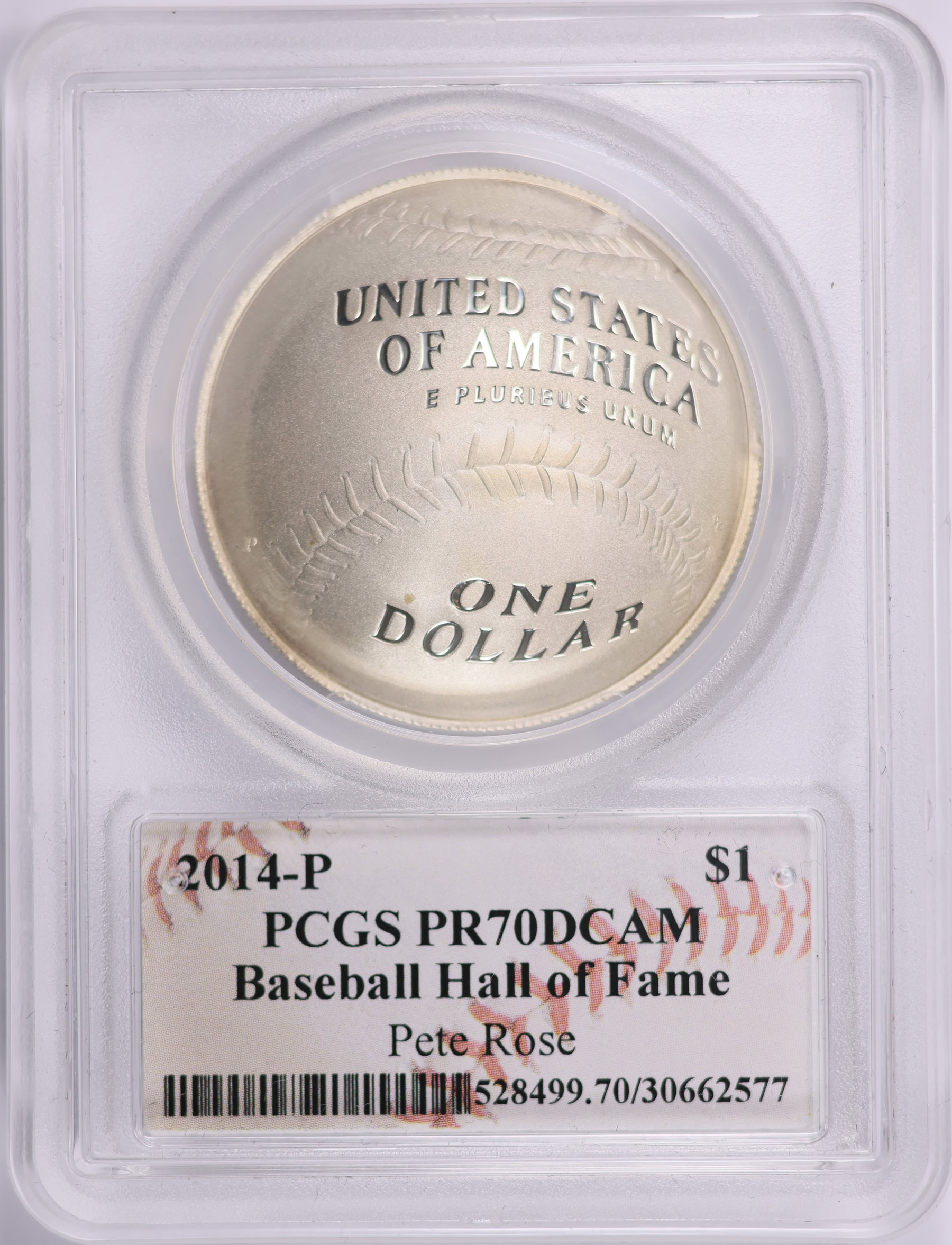 2014-P Baseball Hall of Fame Silver Dollar PCGS Proof-70 DCAM (Pete ...