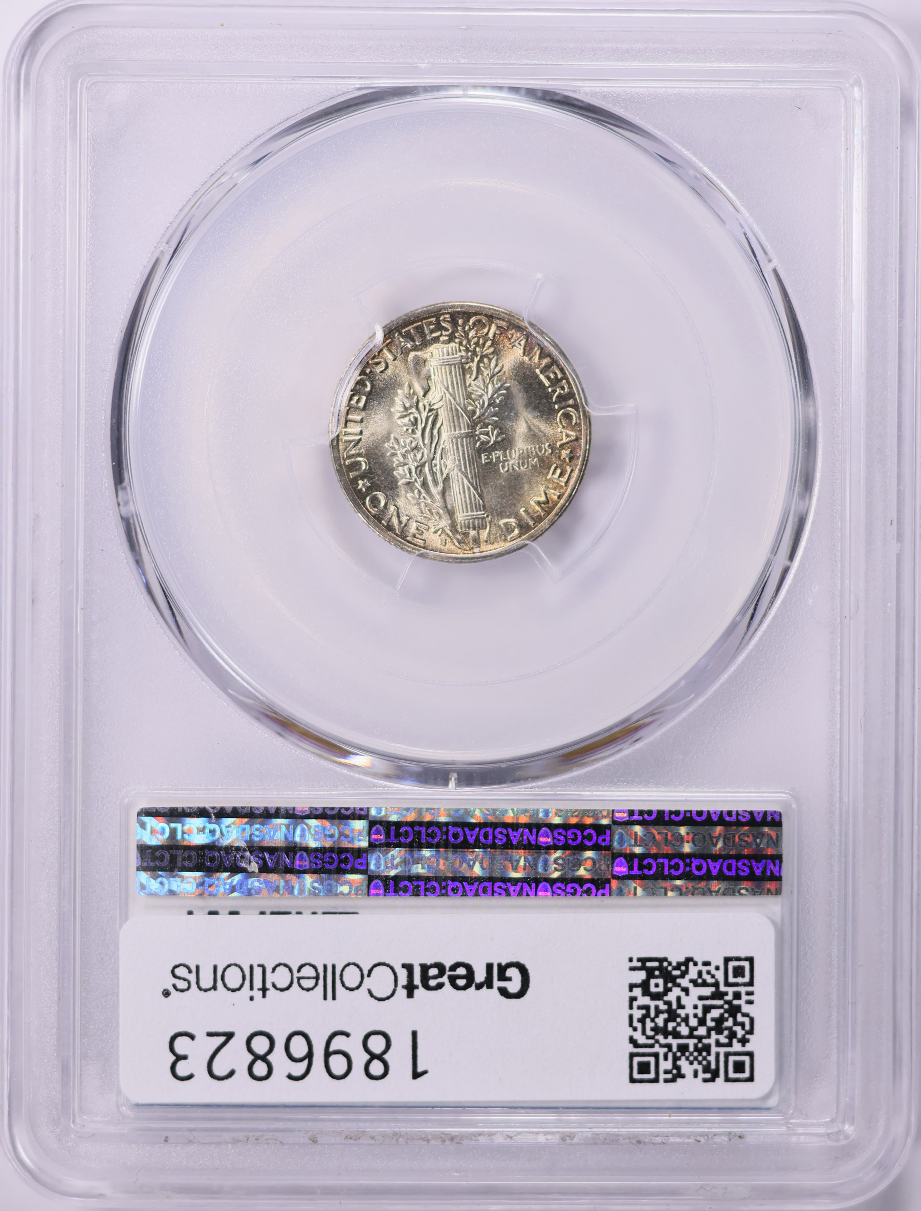 1945-S Mercury Dime Micro S PCGS MS-67 (CAC Green) (Item 1896823) | GreatCollections Coin Auctions