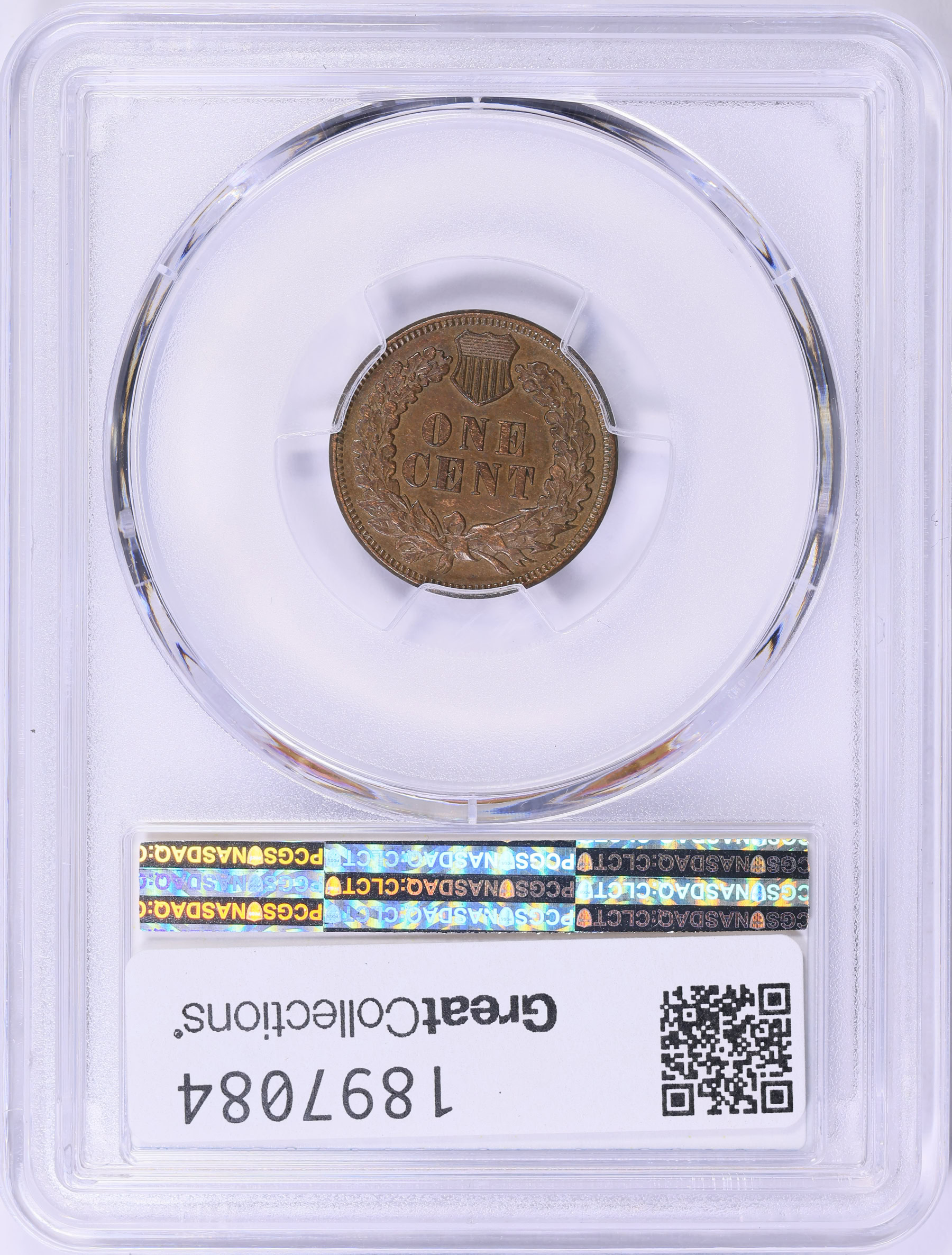 1879 Indian Cent PCGS AU-50 BN (Item 1897084) | GreatCollections Coin ...