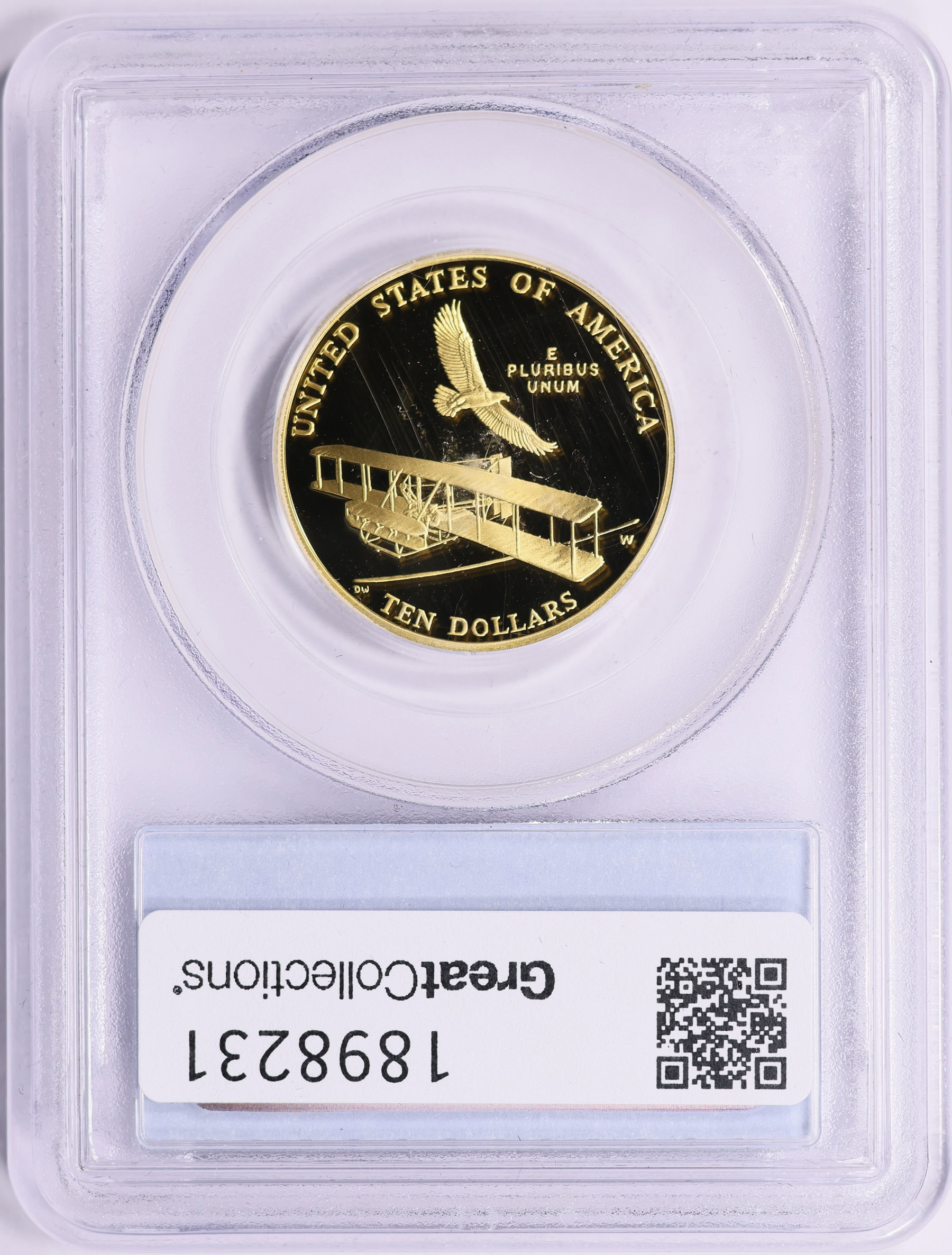 2003-W First Flight Centennial Gold $10 PCGS Proof-70 DCAM (US Vault ...