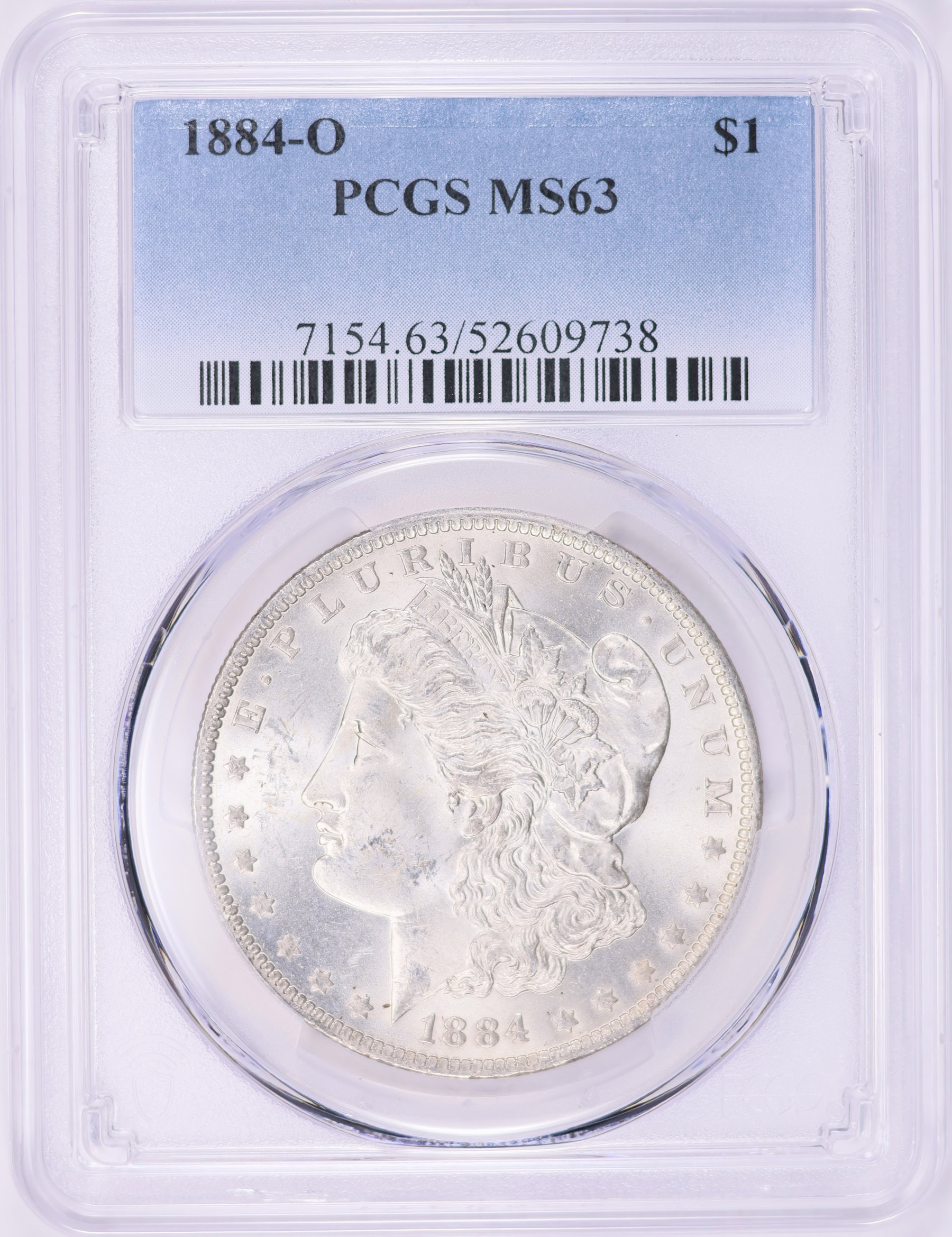 1884-O Morgan Silver Dollar PCGS MS-63 (Item 1898599) | GreatCollections Coin Auctions