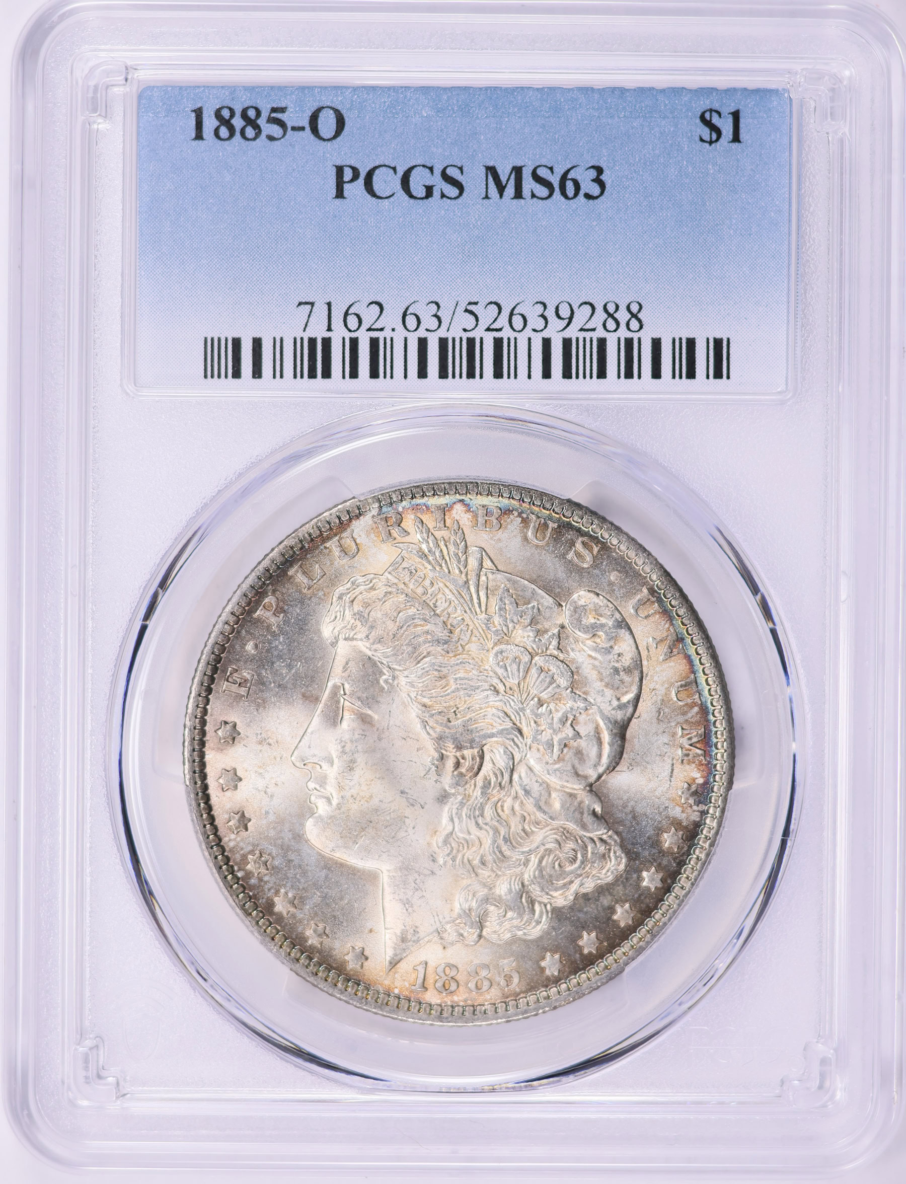 1885-O Morgan Silver Dollar PCGS MS-63 (Toned) (Item 1898667) | GreatCollections Coin Auctions