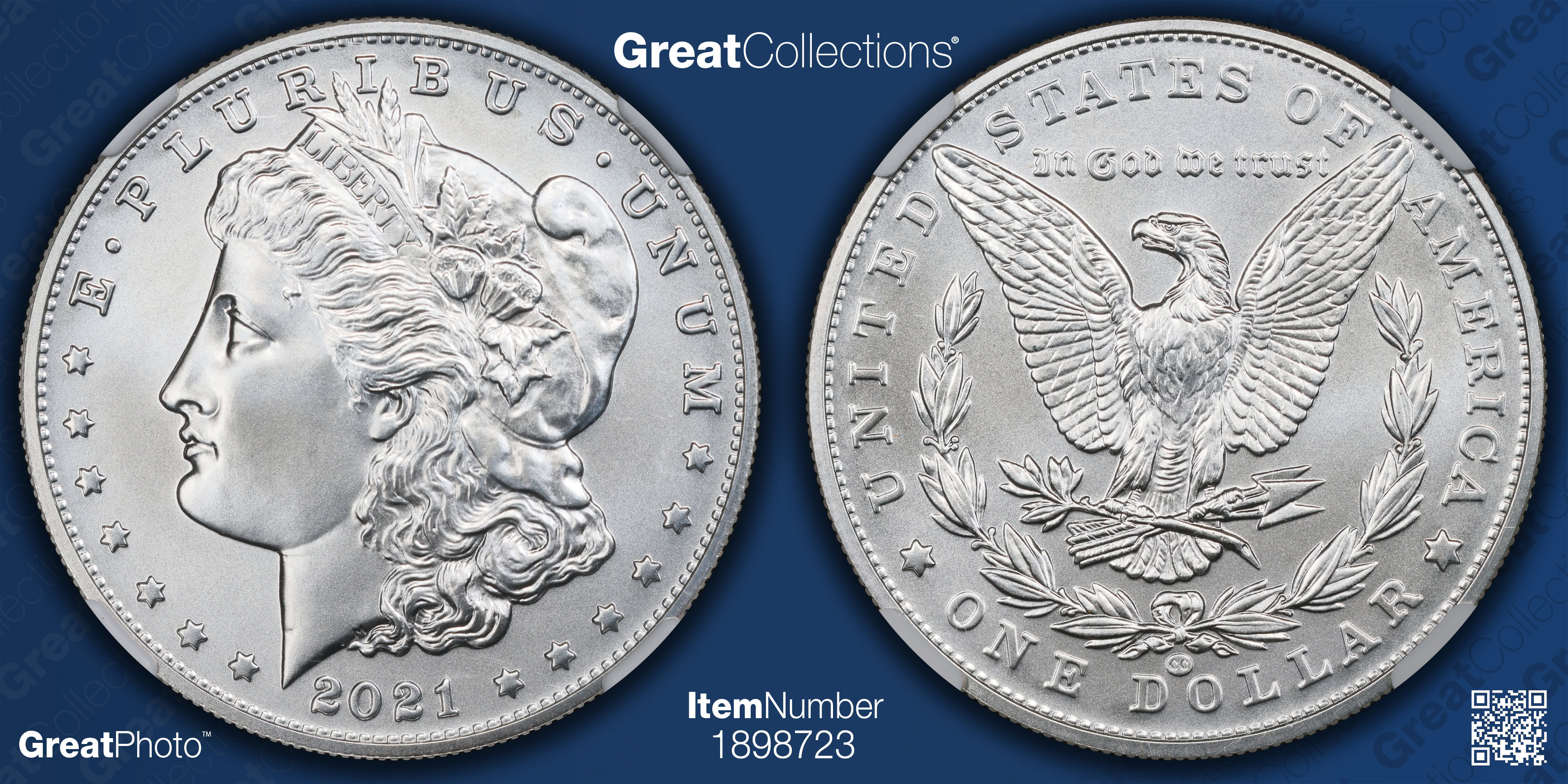 2021-CC Morgan Silver Dollar CC Privy 100th Anniversary First Day of ...