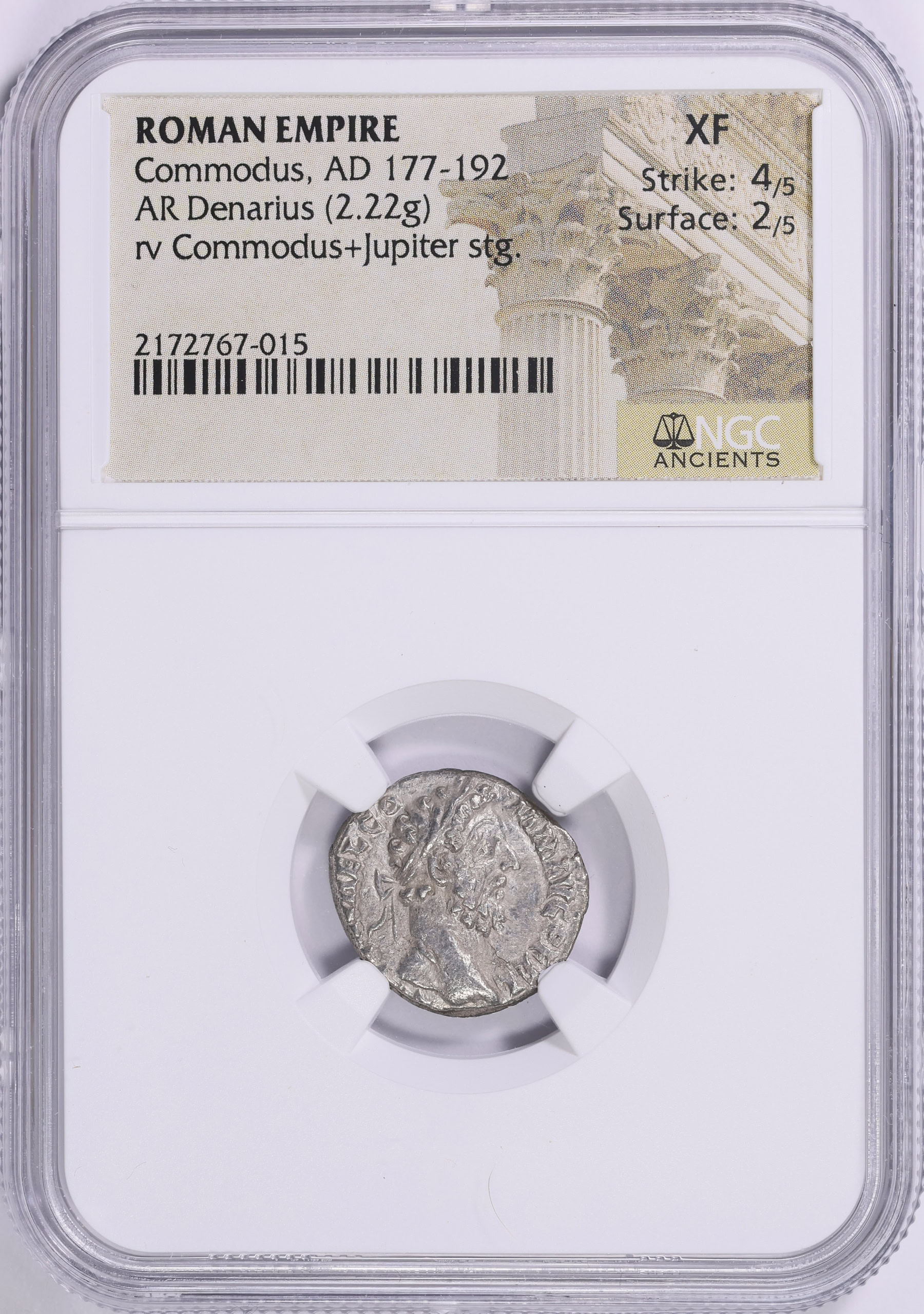 Ancient Roman Empire, Commodus (A.D. 177-192) c.A.D. 191 AR Denarius (2 ...