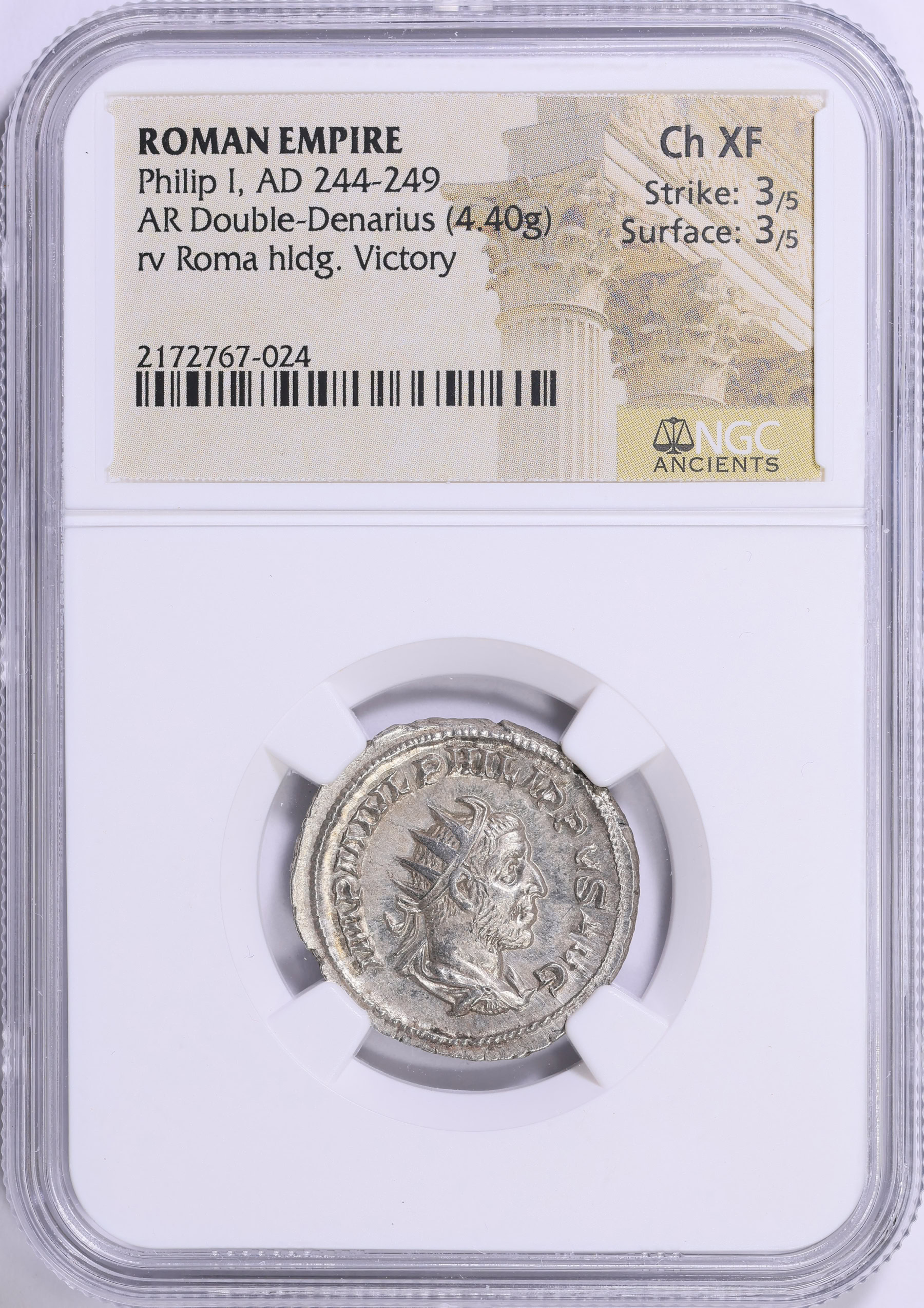 Ancient Roman Empire, Philip I (A.D. 244-249) A.D. 246 AR Antoninianus (4.40gms) Rome Mint NGC ...