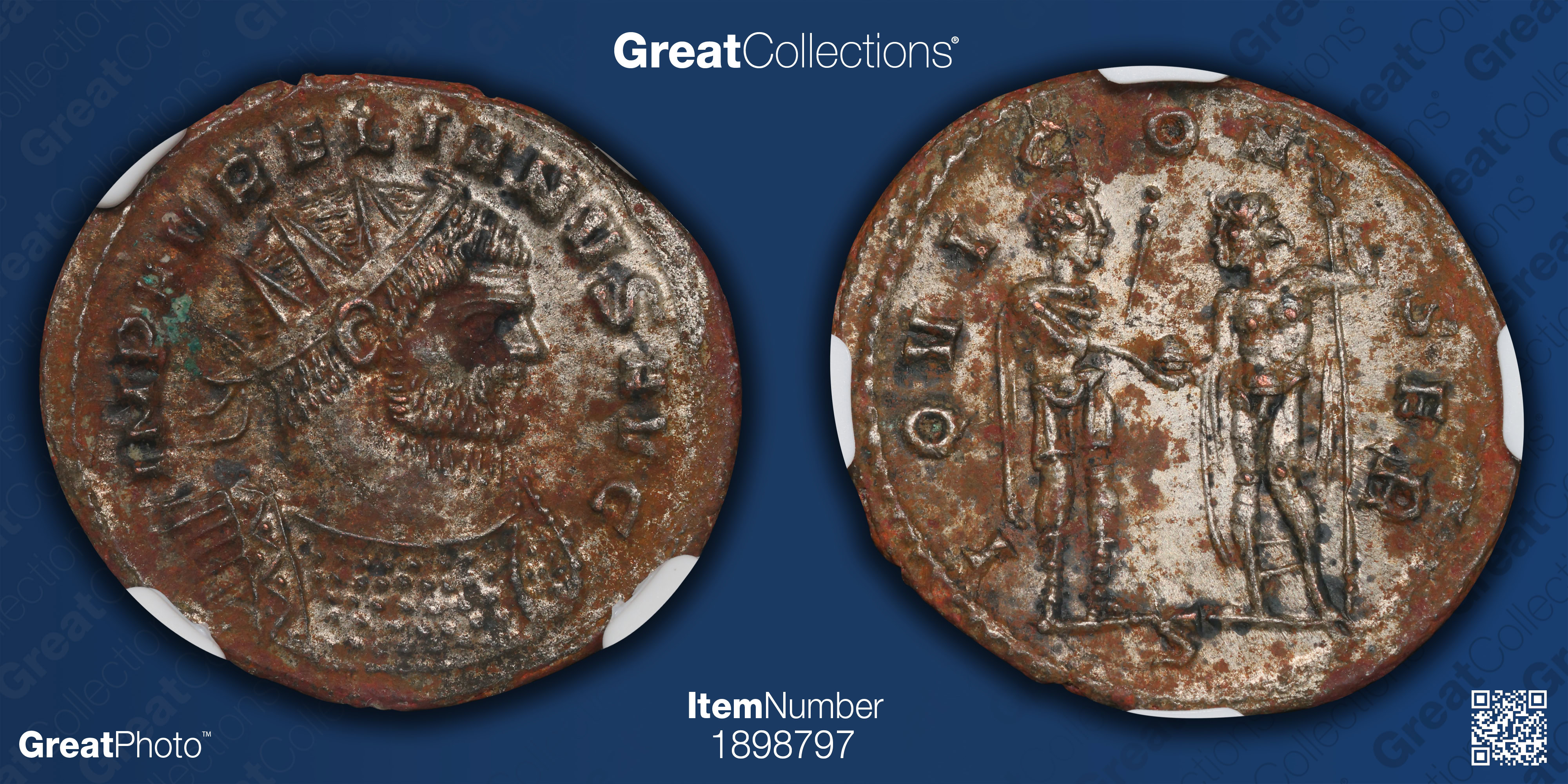 Ancient Roman Empire, Aurelian (A.D. 270-275) A.D. 271 BI Antoninianus ...
