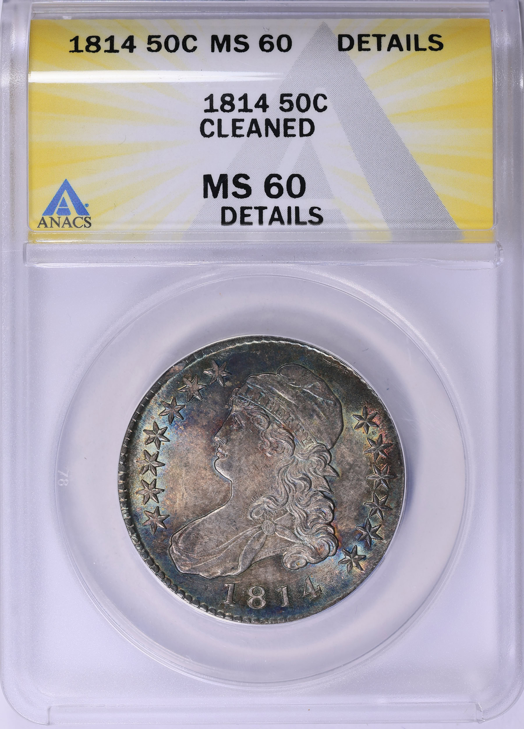 1814 Capped Bust Half Dollar ANACS MS-60 Details (Item 1899302 ...