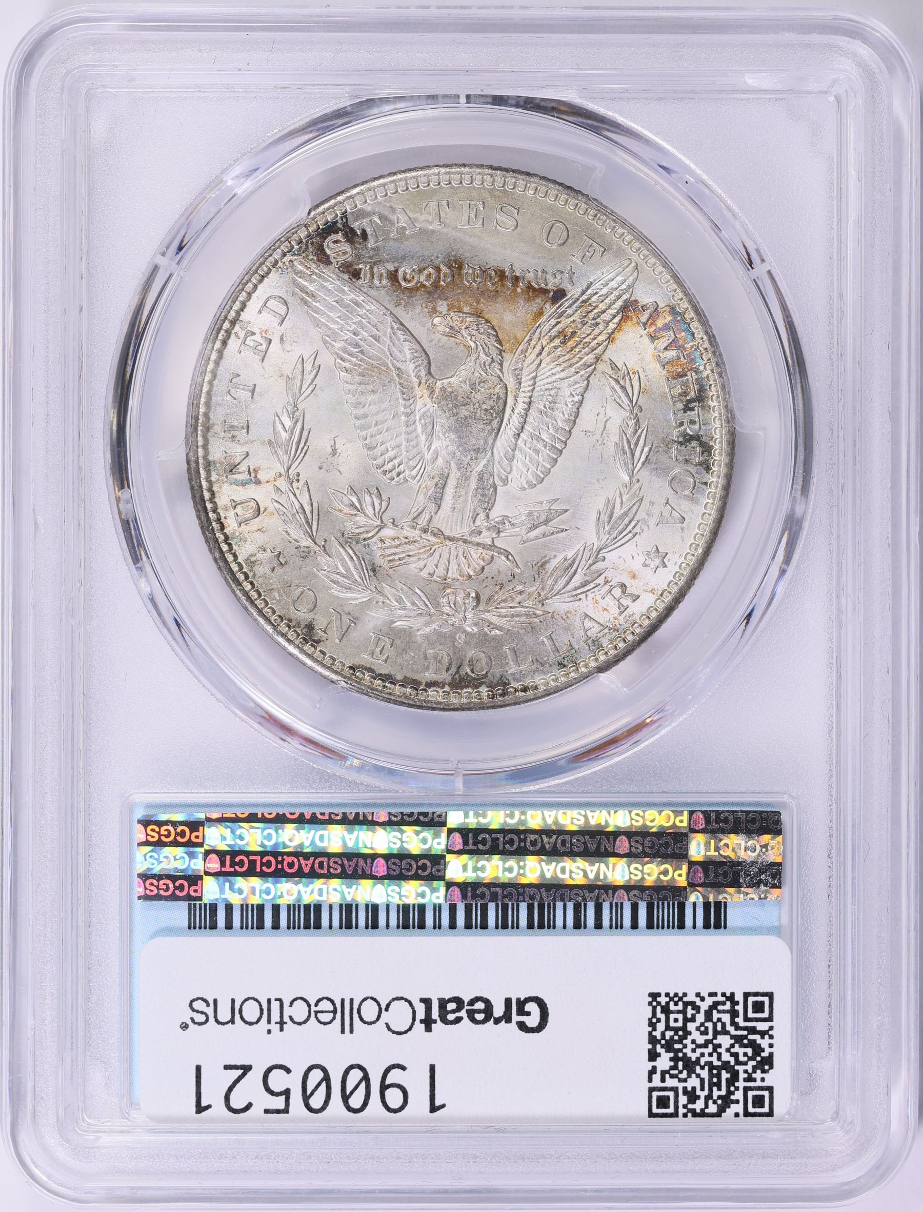 1896-S Morgan Silver Dollar PCGS MS-65+ (Toned) (D.L. Hansen Collection ...
