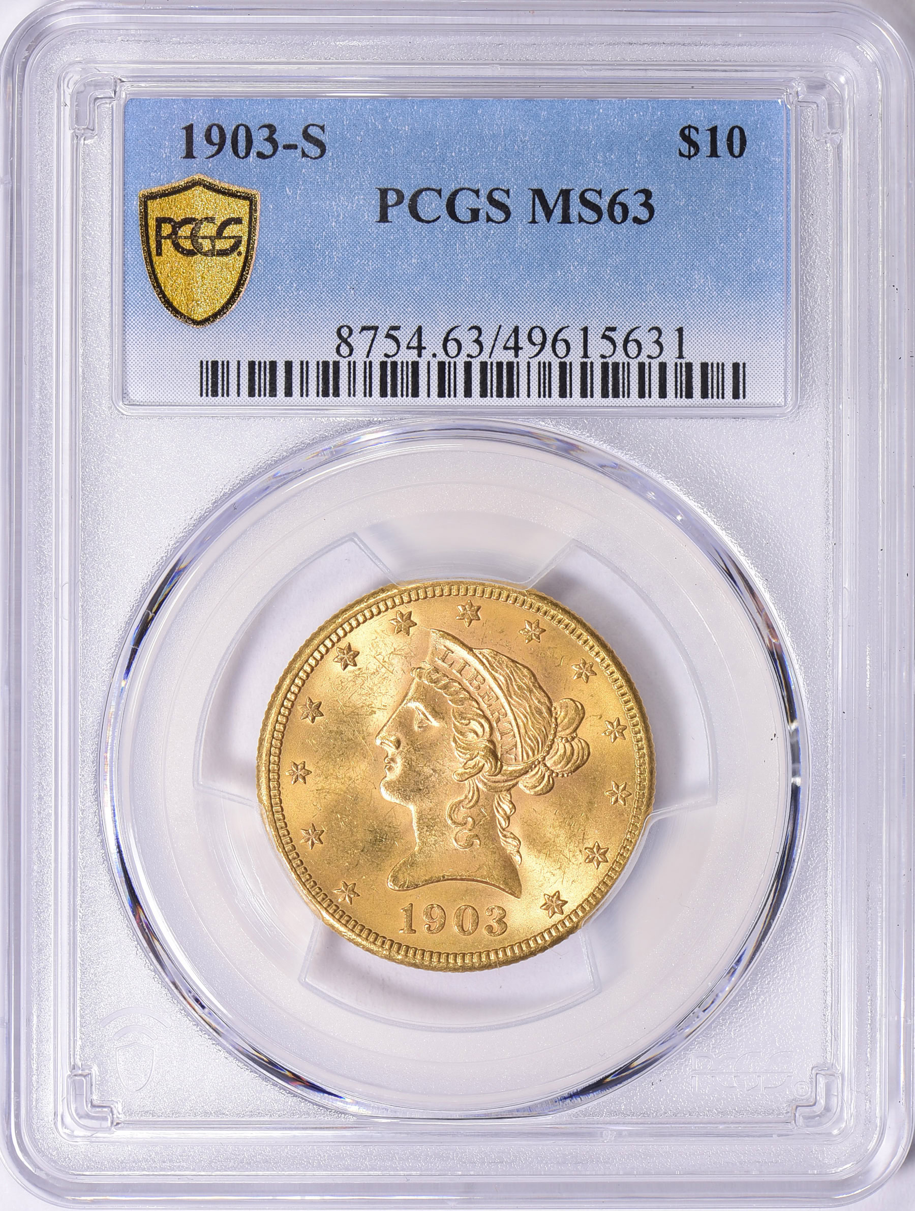 1903-S Liberty Gold Eagle PCGS MS-63 (Item 1900852) | GreatCollections ...
