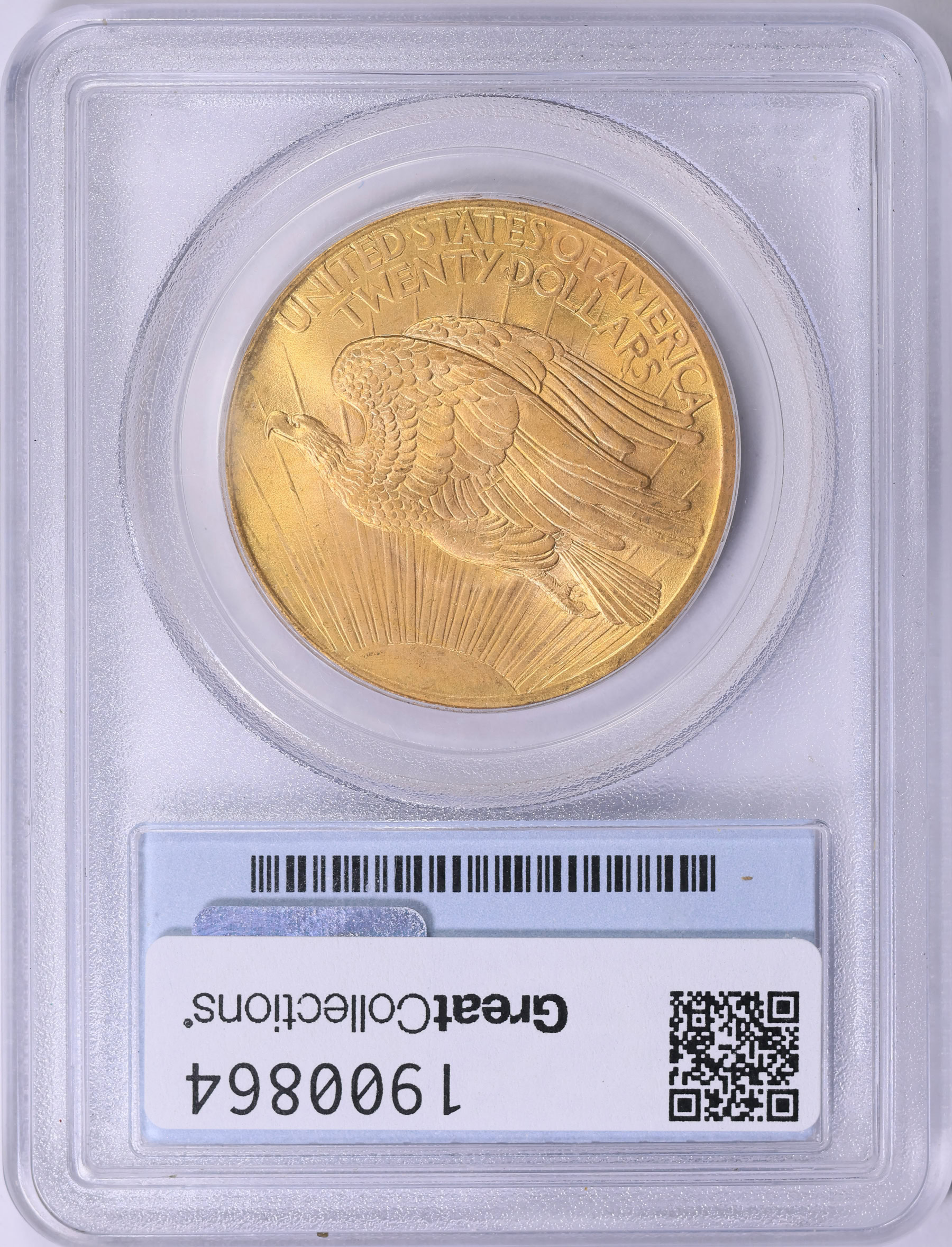 1908 Saint-Gaudens Gold Double Eagle No Motto Wells Fargo Nevada Gold PCGS MS-66 (Item 1900864 ...