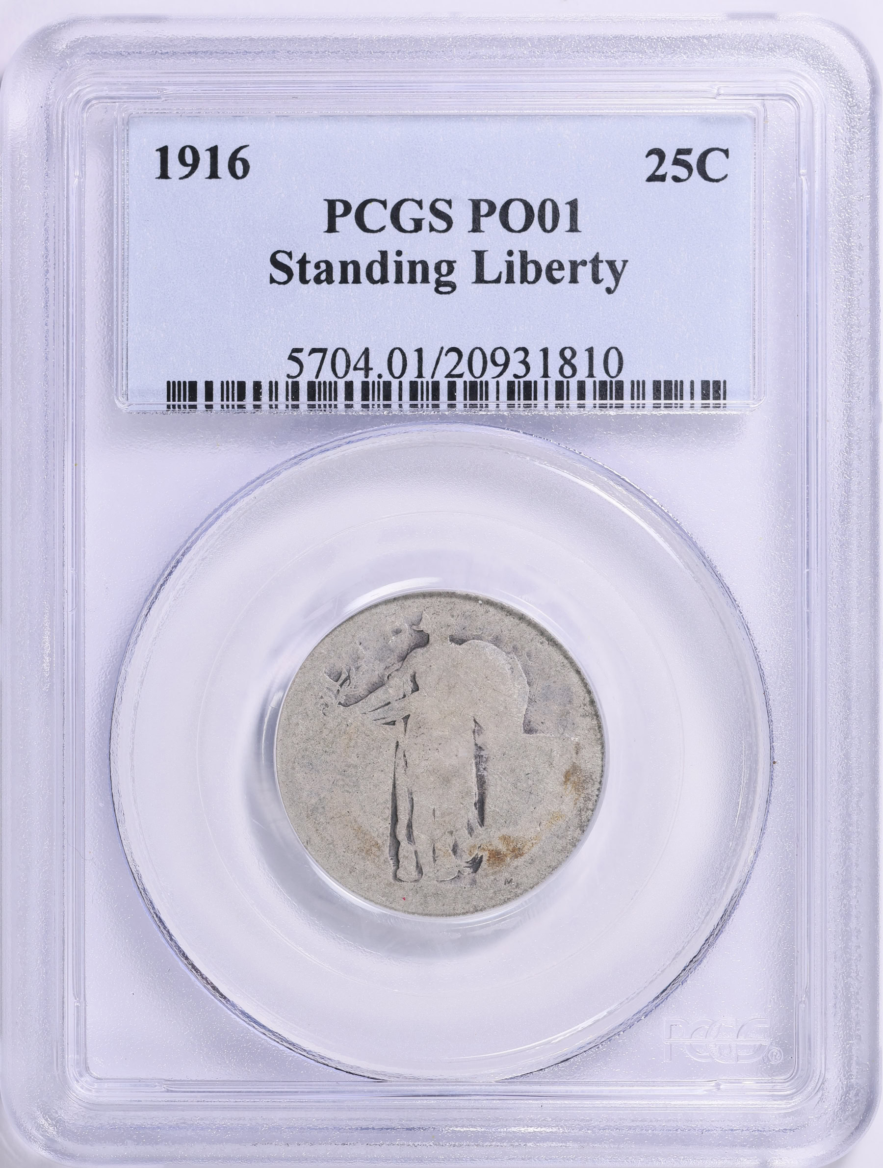 1916 Standing Liberty Quarter PCGS PO-01 (Item 1900916 ...