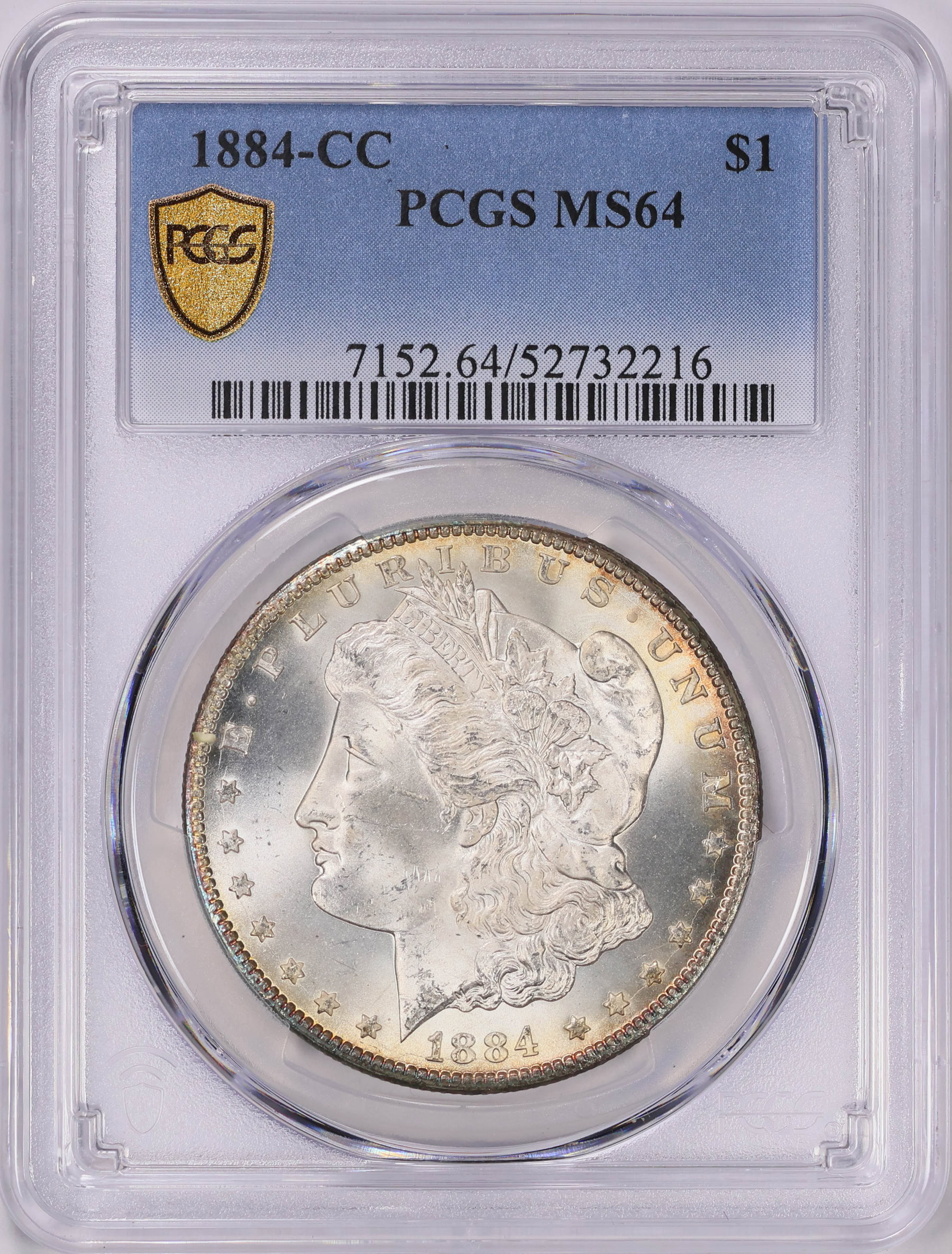 1884-CC Morgan Silver Dollar PCGS MS-64 (Item 1900923) | GreatCollections Coin Auctions