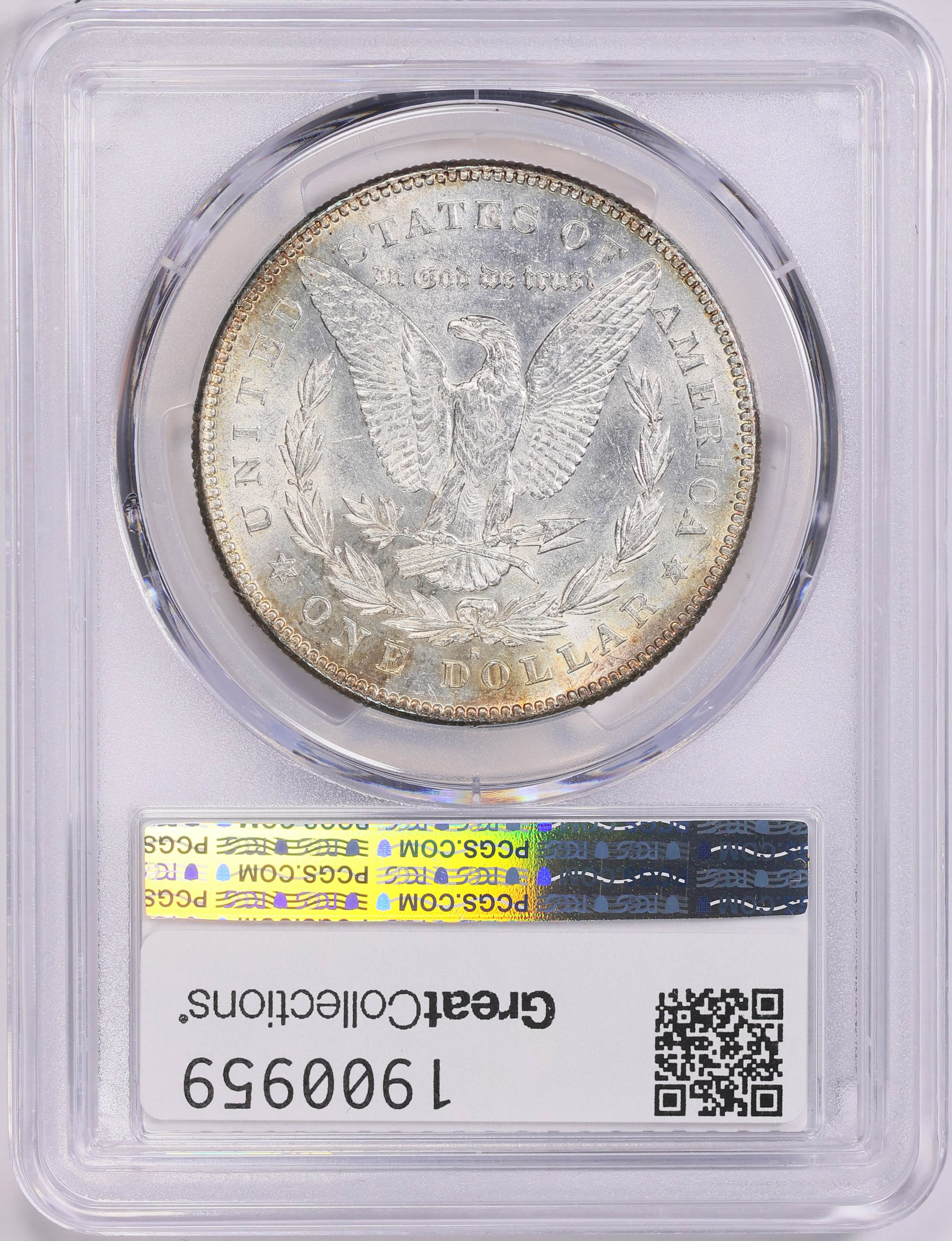 1878-S Morgan Silver Dollar PCGS AU-58 (Toned) (Item 1900959) | GreatCollections Coin Auctions