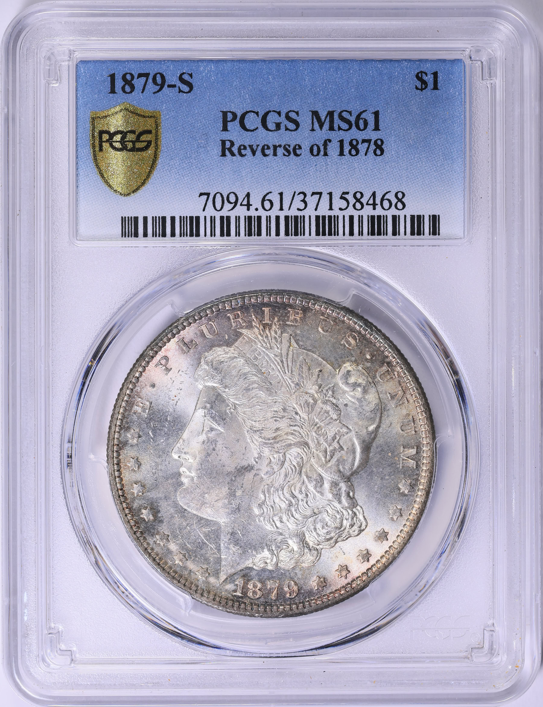 1879-S Morgan Silver Dollar Reverse of 1878 PCGS MS-61 (Toned) (Item 1901246) | GreatCollections ...