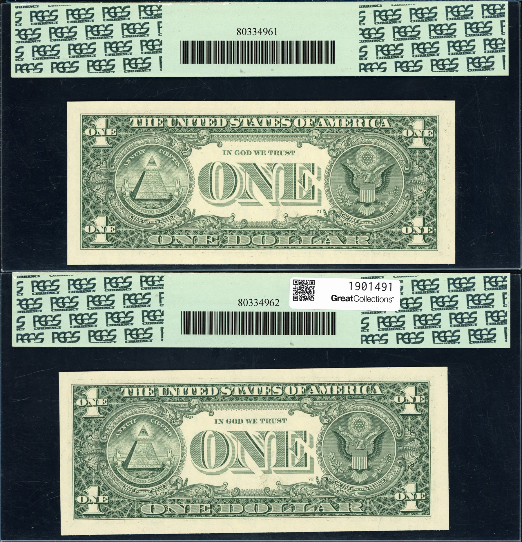 Fr. 1933-F (FI Block) 2006 $1 Atlanta Federal Reserve Notes *Sequential ...