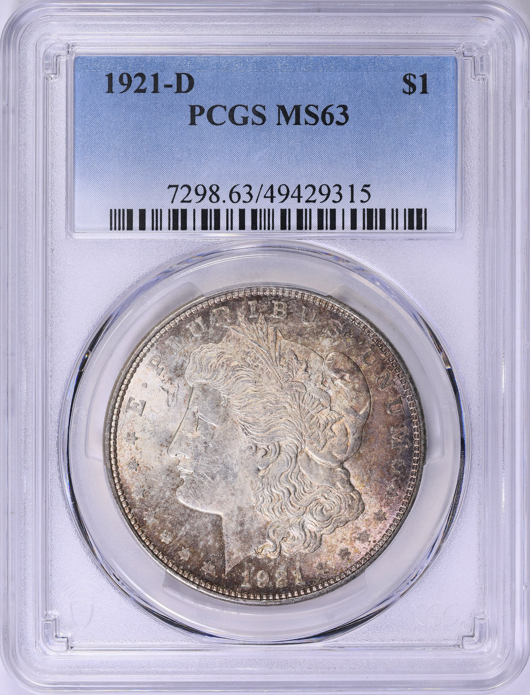 1921-D Morgan Silver Dollar PCGS MS-63 (Item 1901818 ...