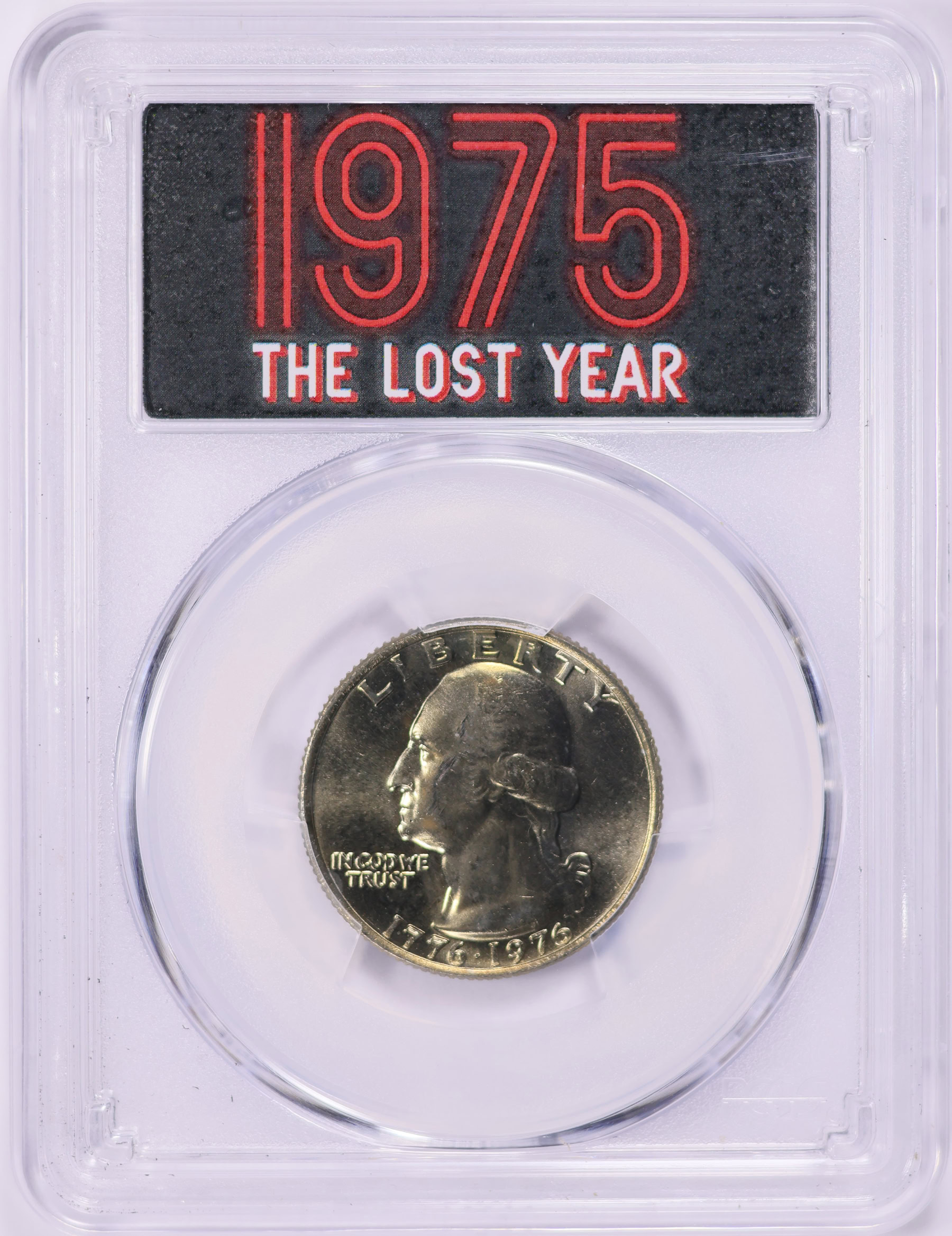 1976 (1975) Washington Quarter Clad (From the 1975 Mint Set) PCGS ...