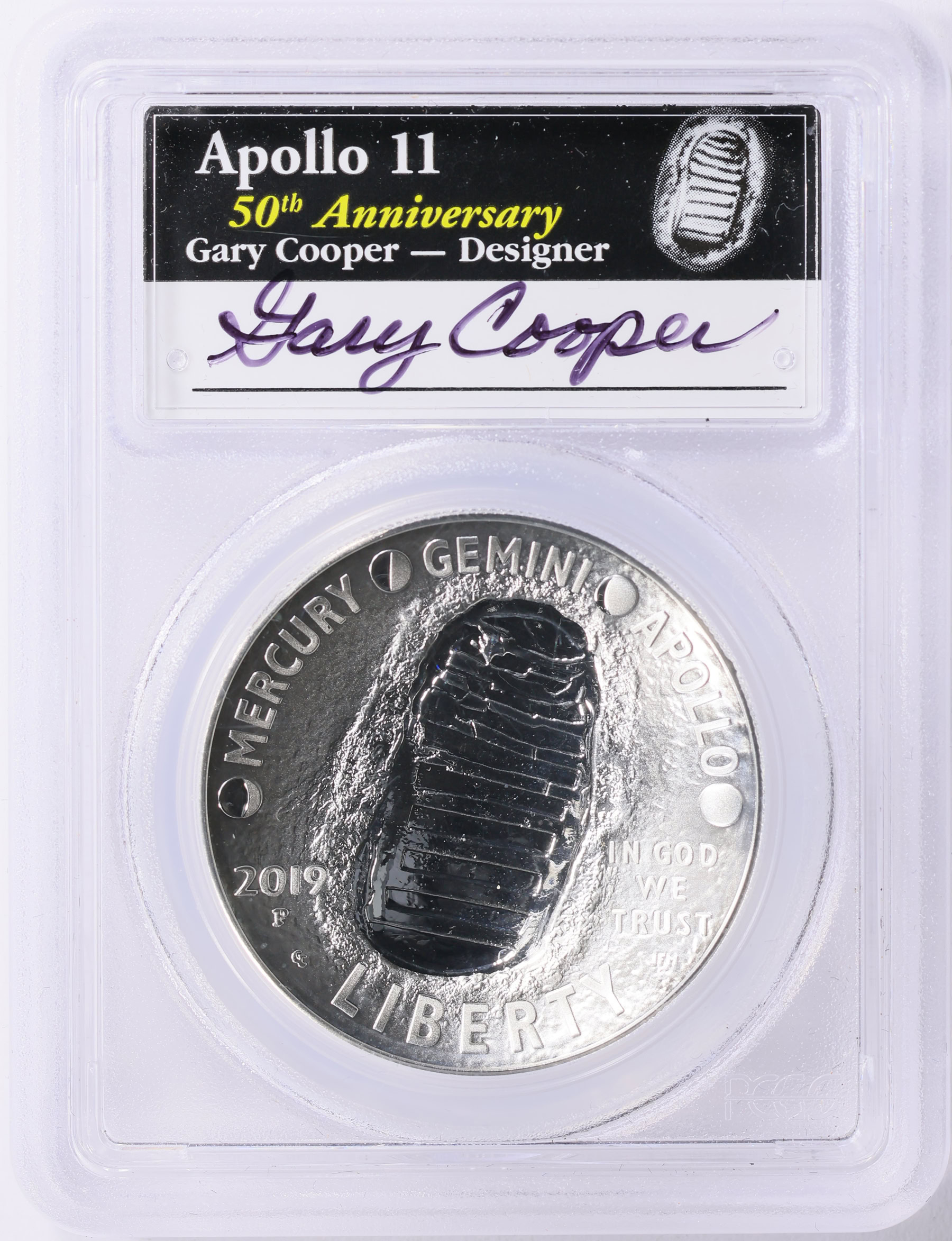 2019-P Apollo 11 50th Anniversary Silver Dollar PCGS Proof-69 DCAM ...