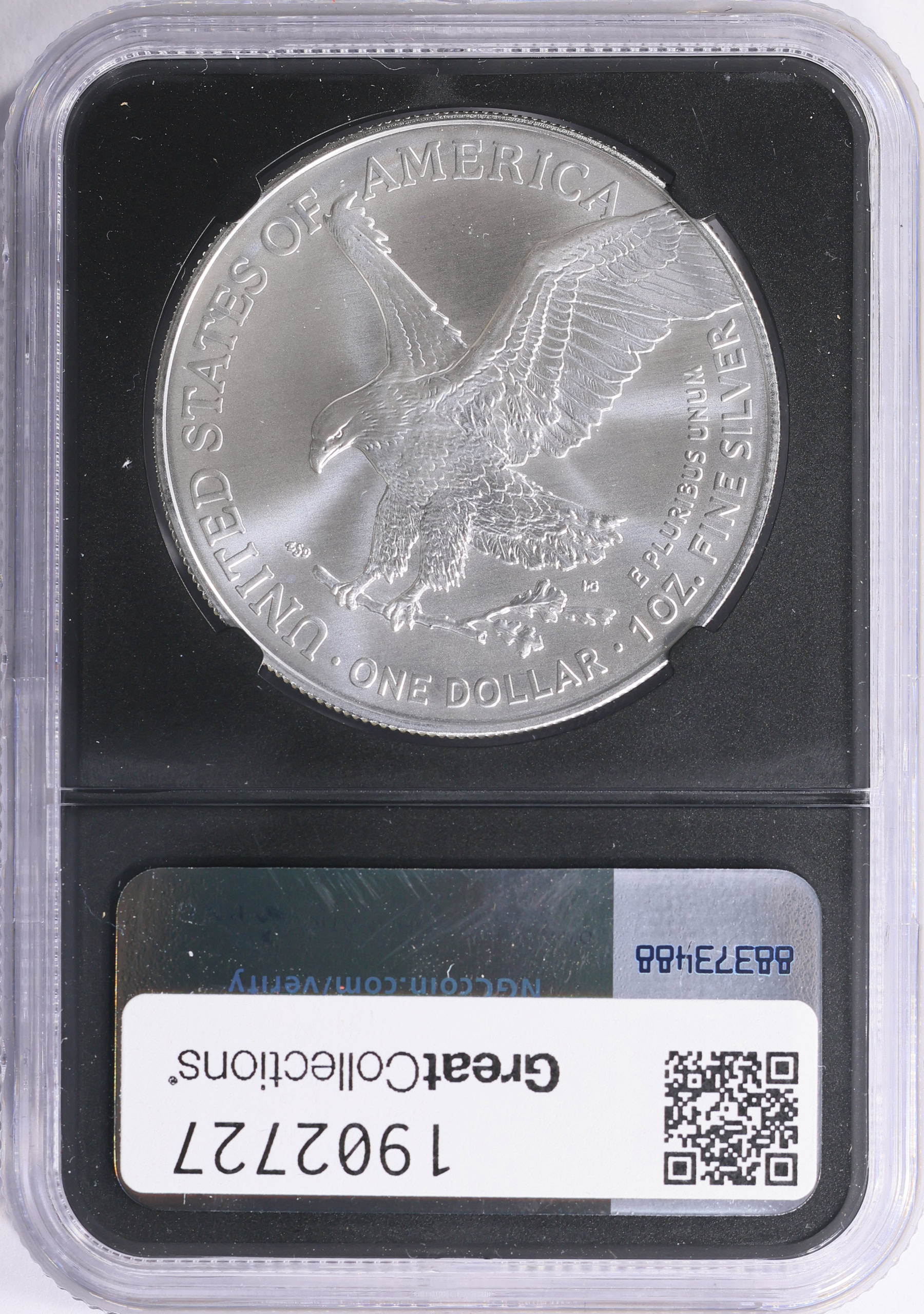 2024-(P) $1 Silver Eagle with Star Privy Early Releases NGC MS-70 (Moy & Ryder Signed Label ...