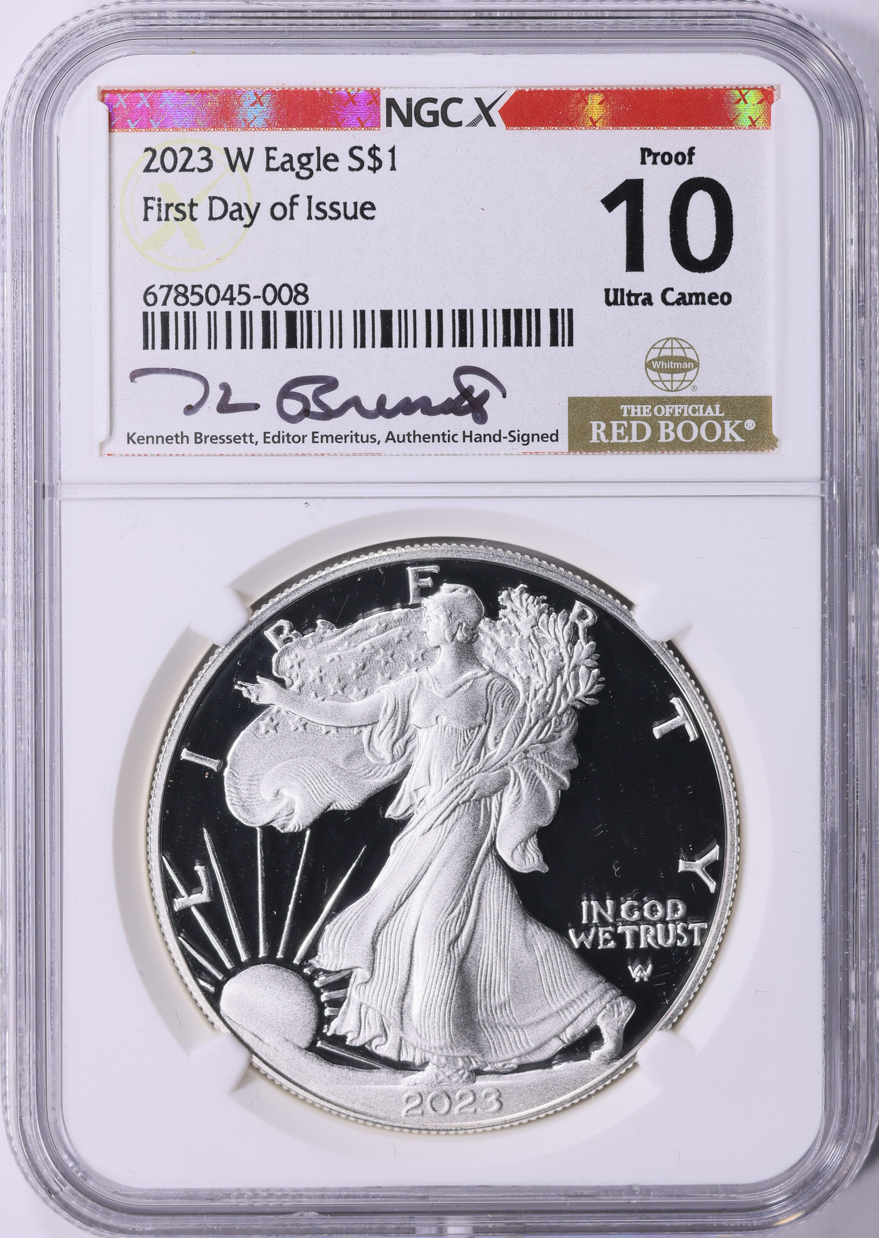 2023-W $1 Silver Eagle First Day of Issue NGCX Proof 10 UC (NGC Proof ...