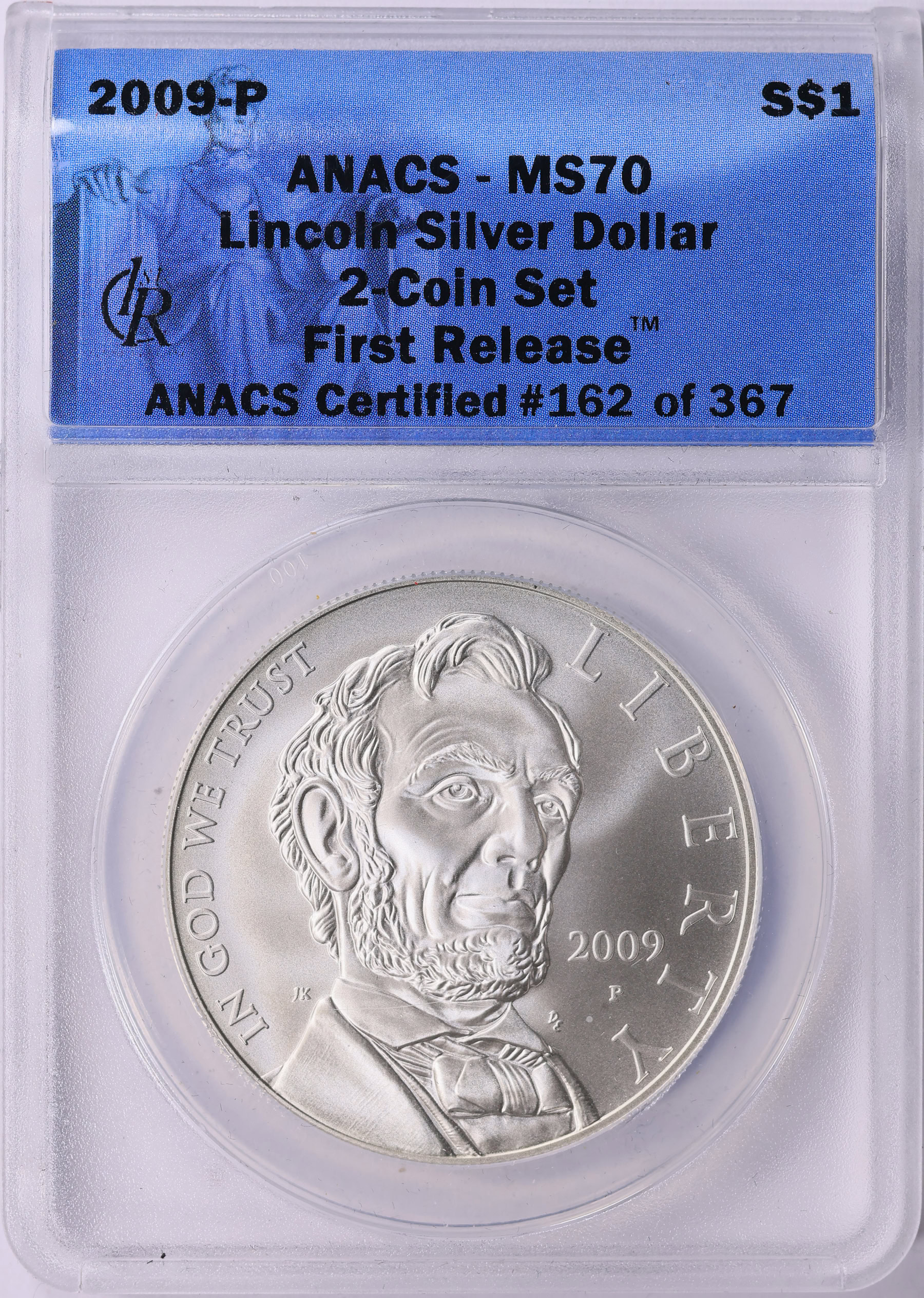 2009-P Abraham Lincoln Bicentennial Silver Dollar First Release ANACS MS-70 (Item 1903170 ...