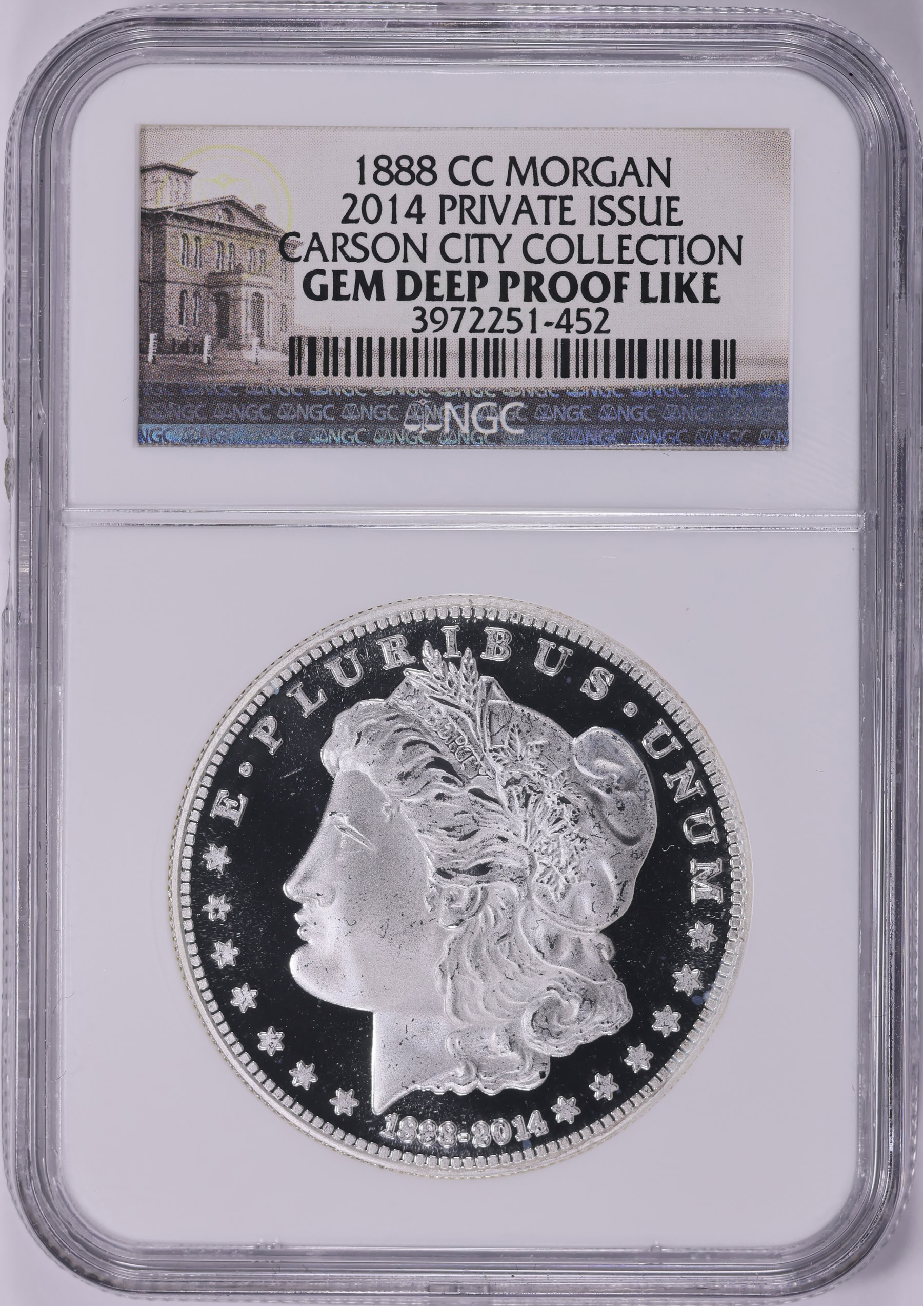 2014 Private Issue 1888-CC Morgan Dollar Restrike Carson City ...