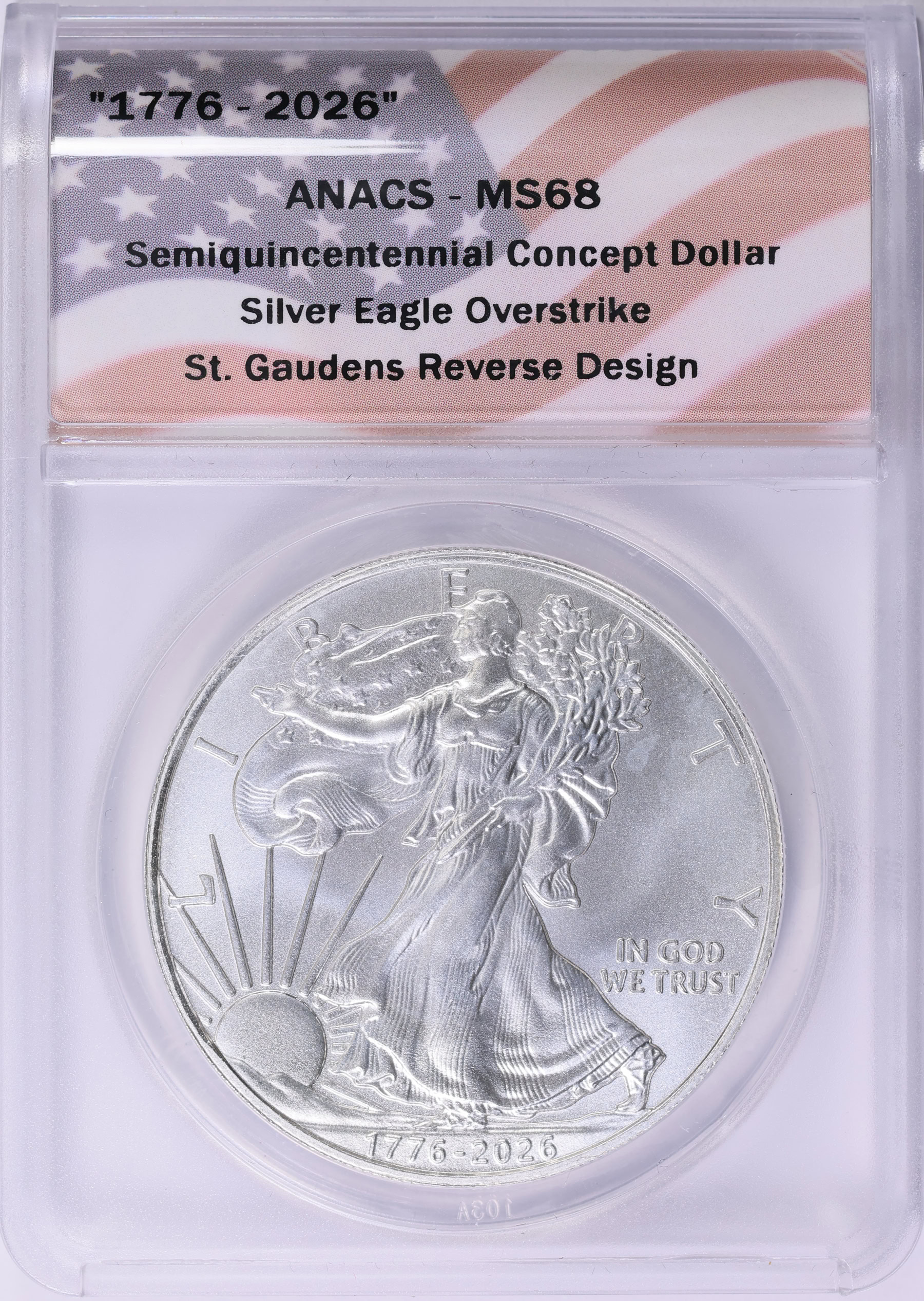 1776 - 2026 Semiquincentennial Silver Eagle Saint-Gaudens Reverse ...