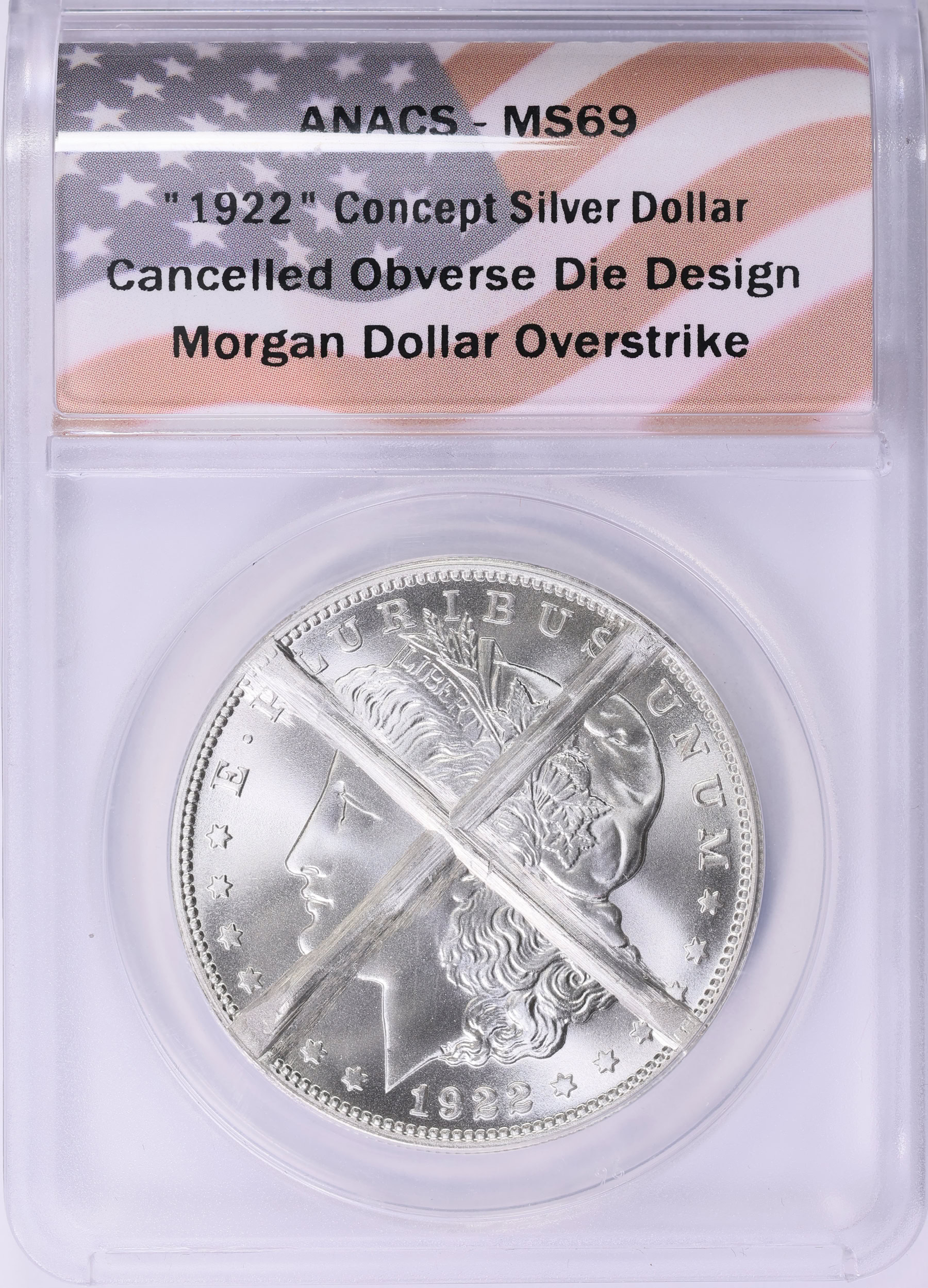 1922-D Morgan Dollar Cancelled Obverse Die Design Daniel Carr Token ...