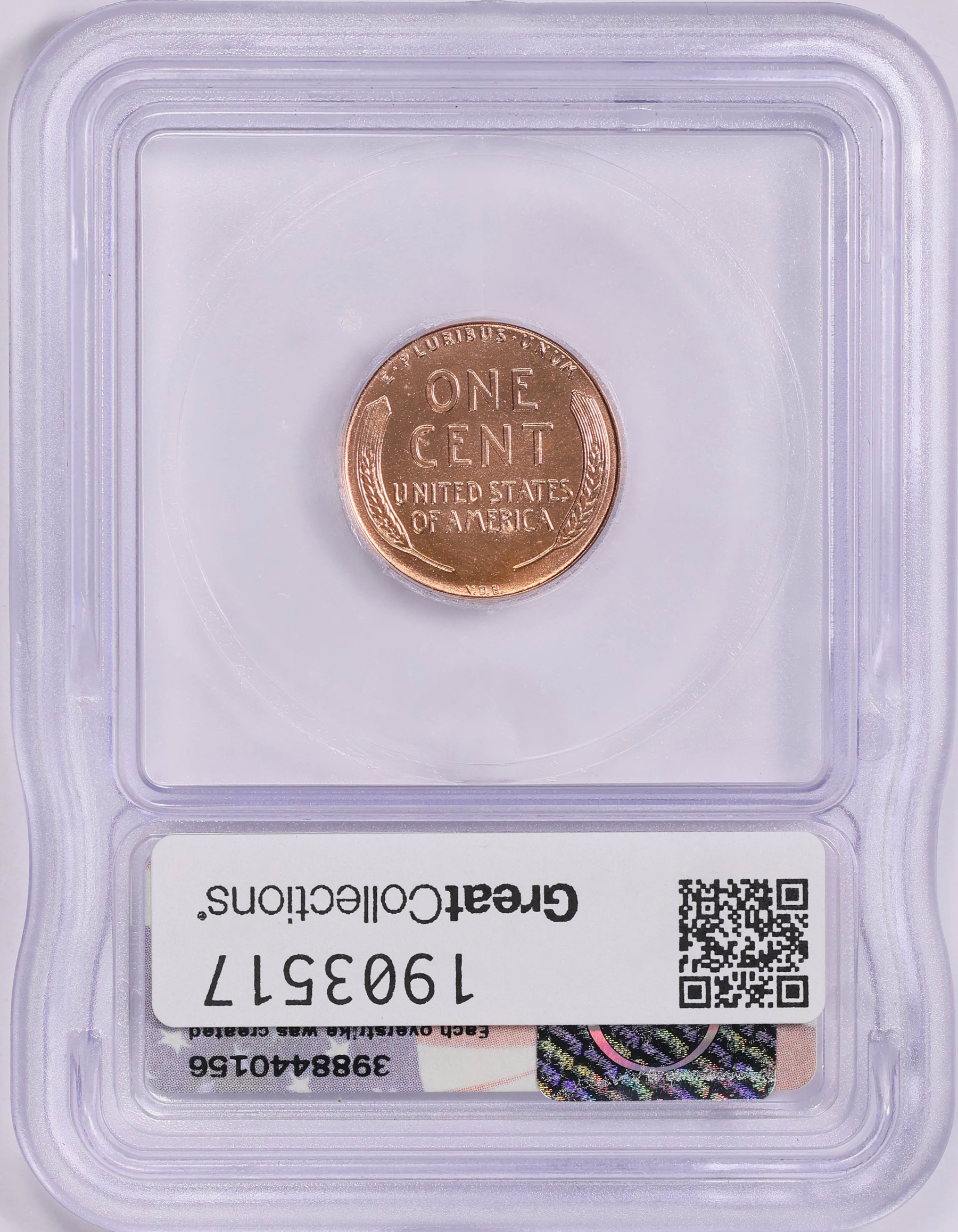 1908-S VDB Lincoln Cent Daniel Carr Token ICG MS-68 RD | ICG Cert ...