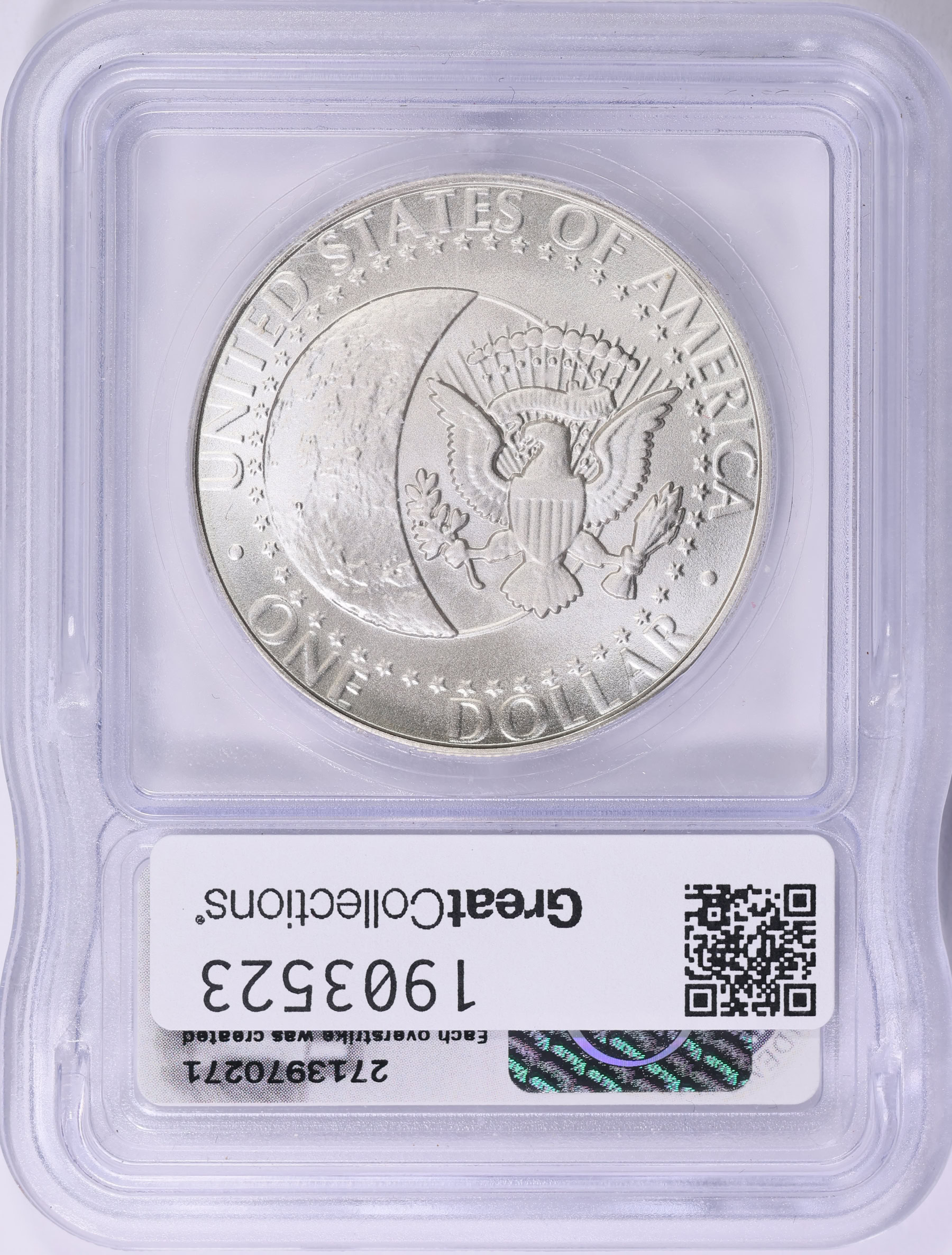 1776-1976 Kennedy Design Dollar Daniel Carr Token Overstruck on ...