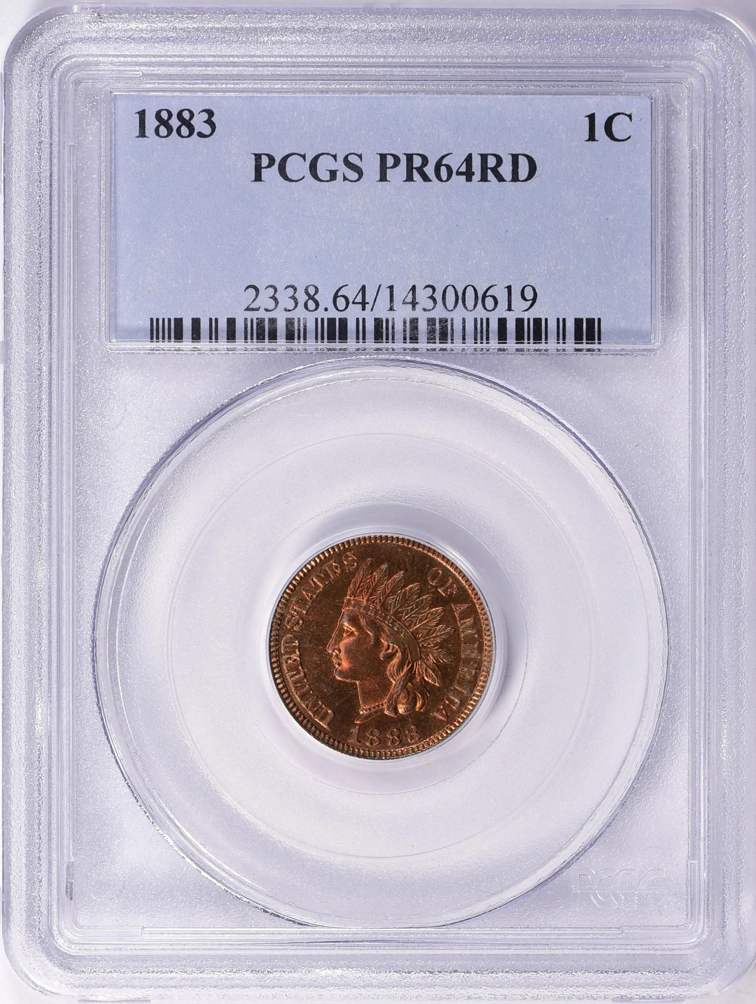 1883 Indian Cent PCGS Proof-64 RD (Item 1903695) | GreatCollections ...