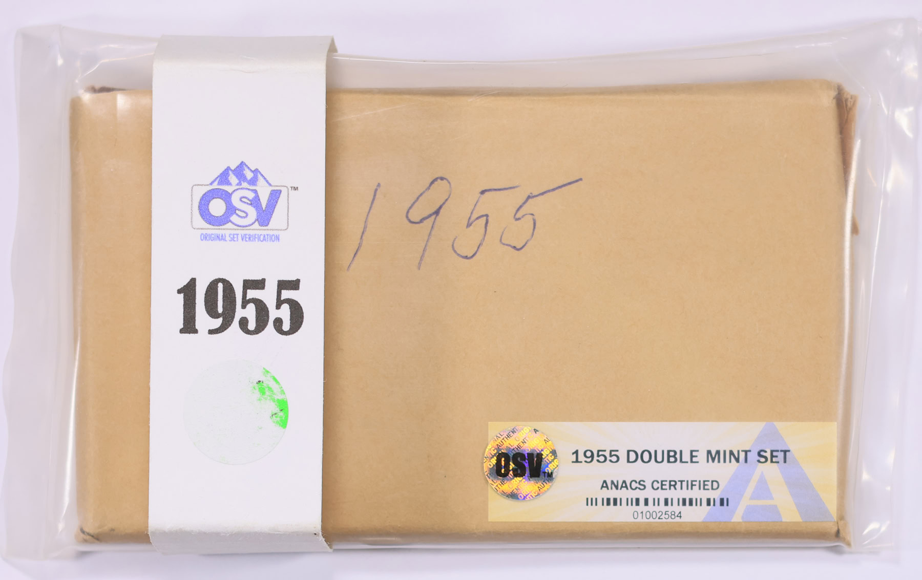 1955 U.S. Mint Double Mint Set ANACS Composite Grades MS-65.80/65.23/66 ...