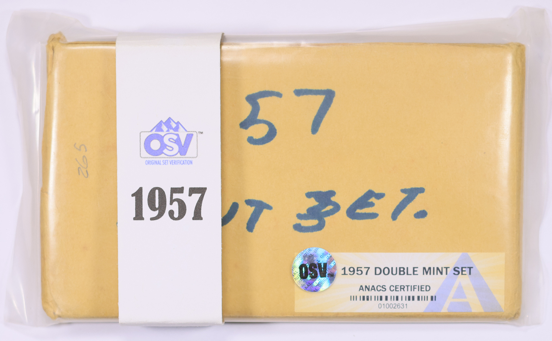 1957 U.S. Mint Double Mint Set ANACS Composite Grades MS-66.33/66.25 ...