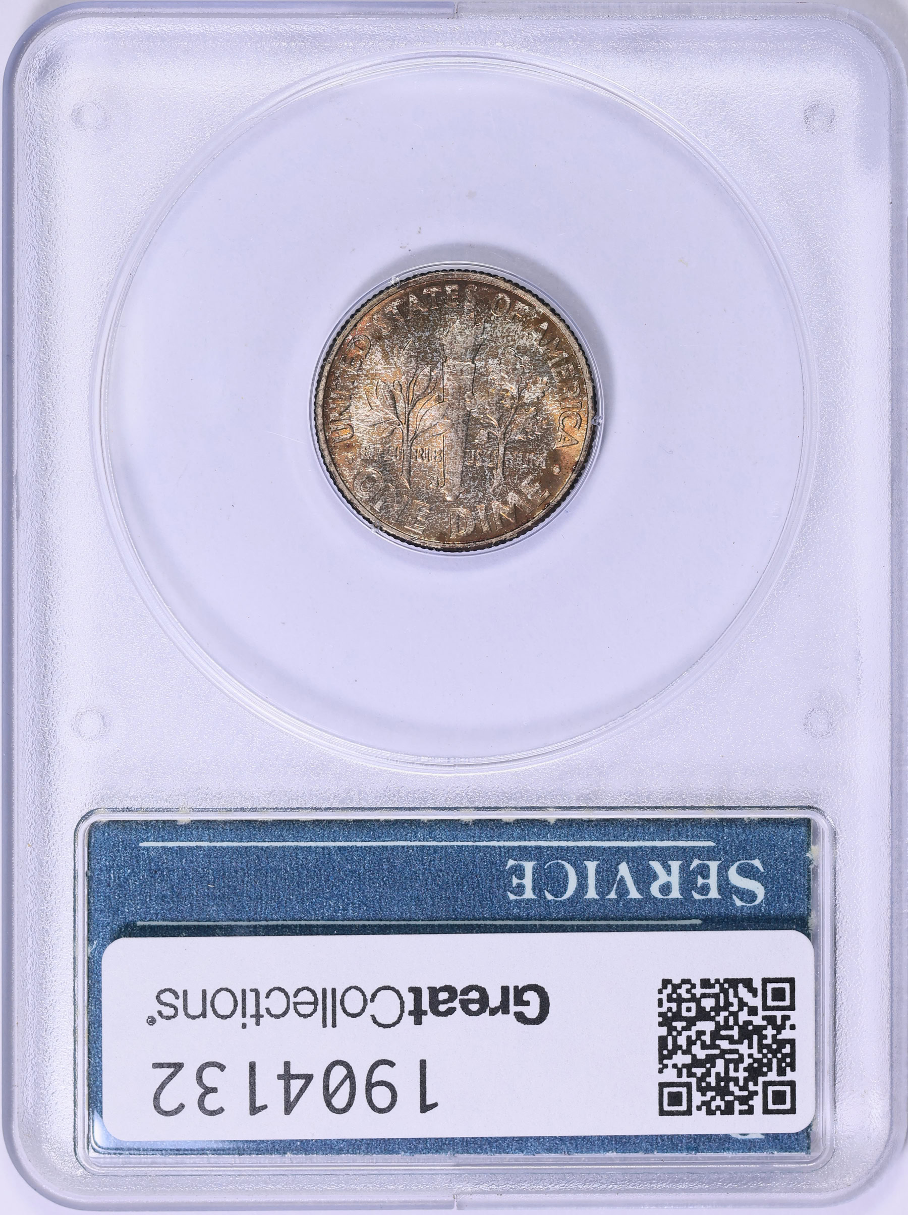 1948-S Roosevelt Dime PCGS MS-67 OGH (1st Gen) (Toned) (Item 1904132) | GreatCollections Coin ...