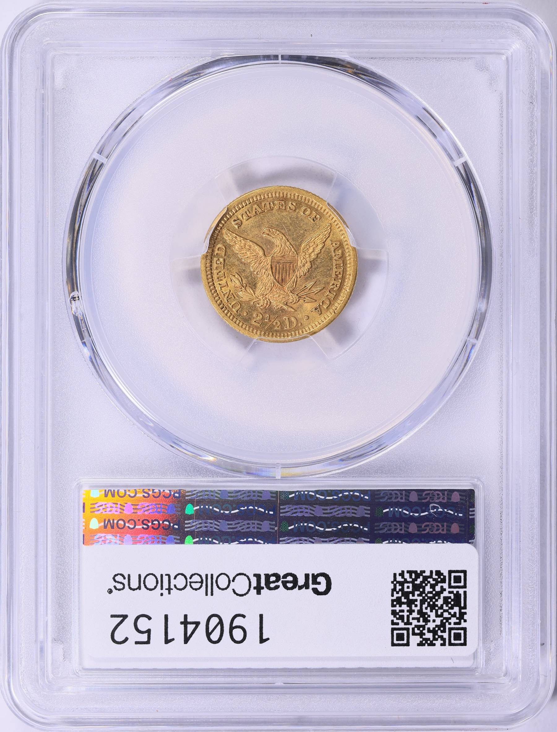 1895 Liberty Gold Quarter Eagle PCGS MS-62 (Item 1904152) | GreatCollections Coin Auctions