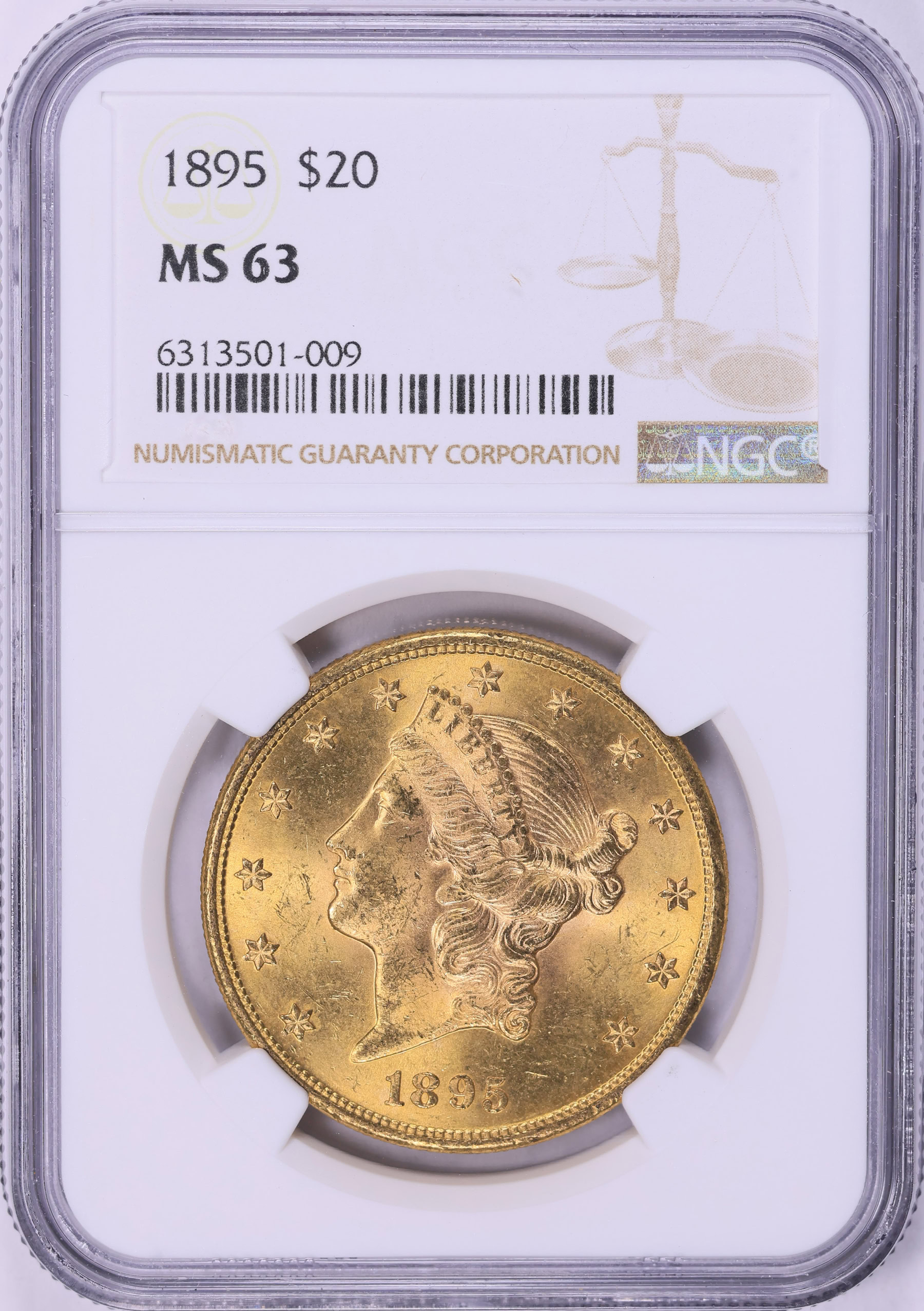 1895 Liberty Gold Double Eagle NGC MS-63 (Item 1904320 ...