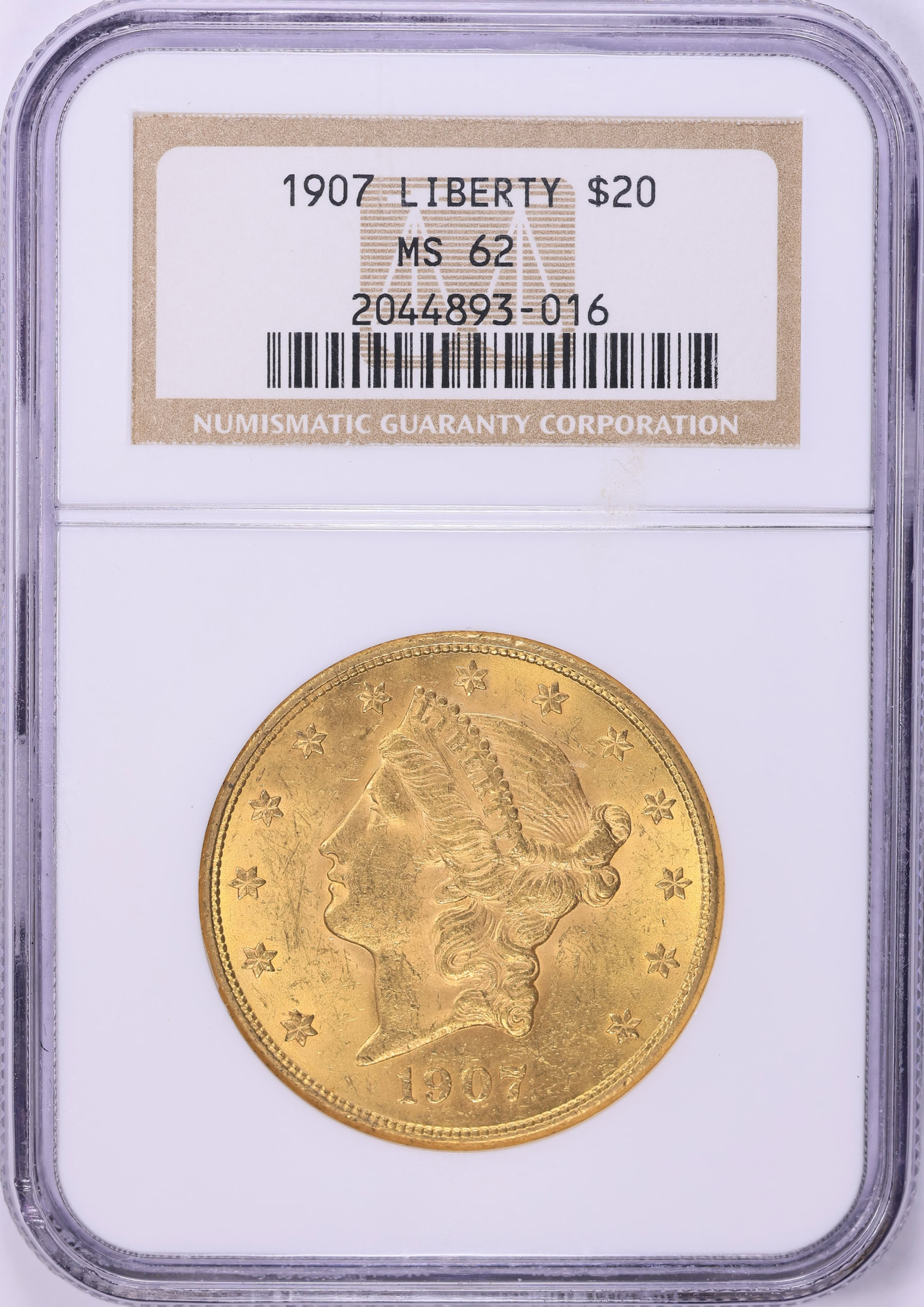 1907 Liberty Gold Double Eagle NGC MS-62 (Item 1904322 ...