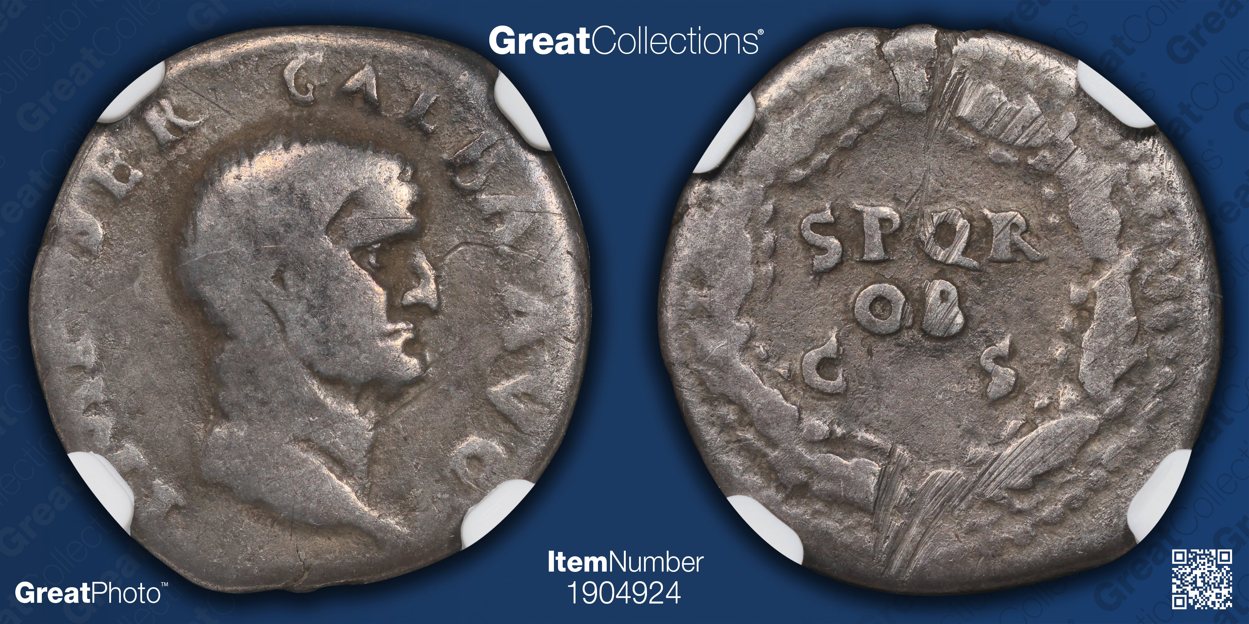 Ancient Roman Empire, Galba (A.D. 68-69) AR Denarius Rome Mint NGC VG ...