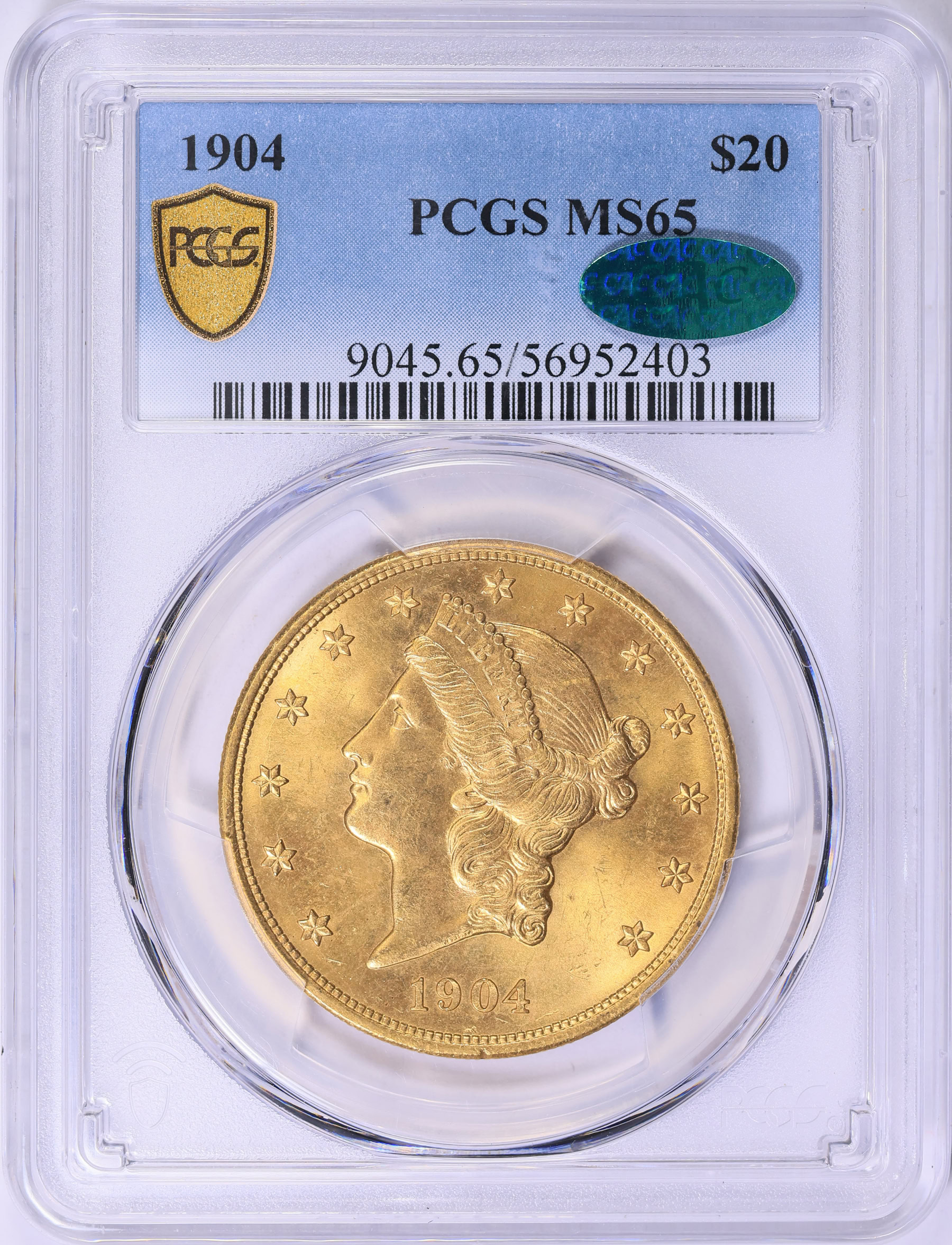 1904 Liberty Gold Double Eagle PCGS MS-65 (CAC Green) (Item 1905036 ...